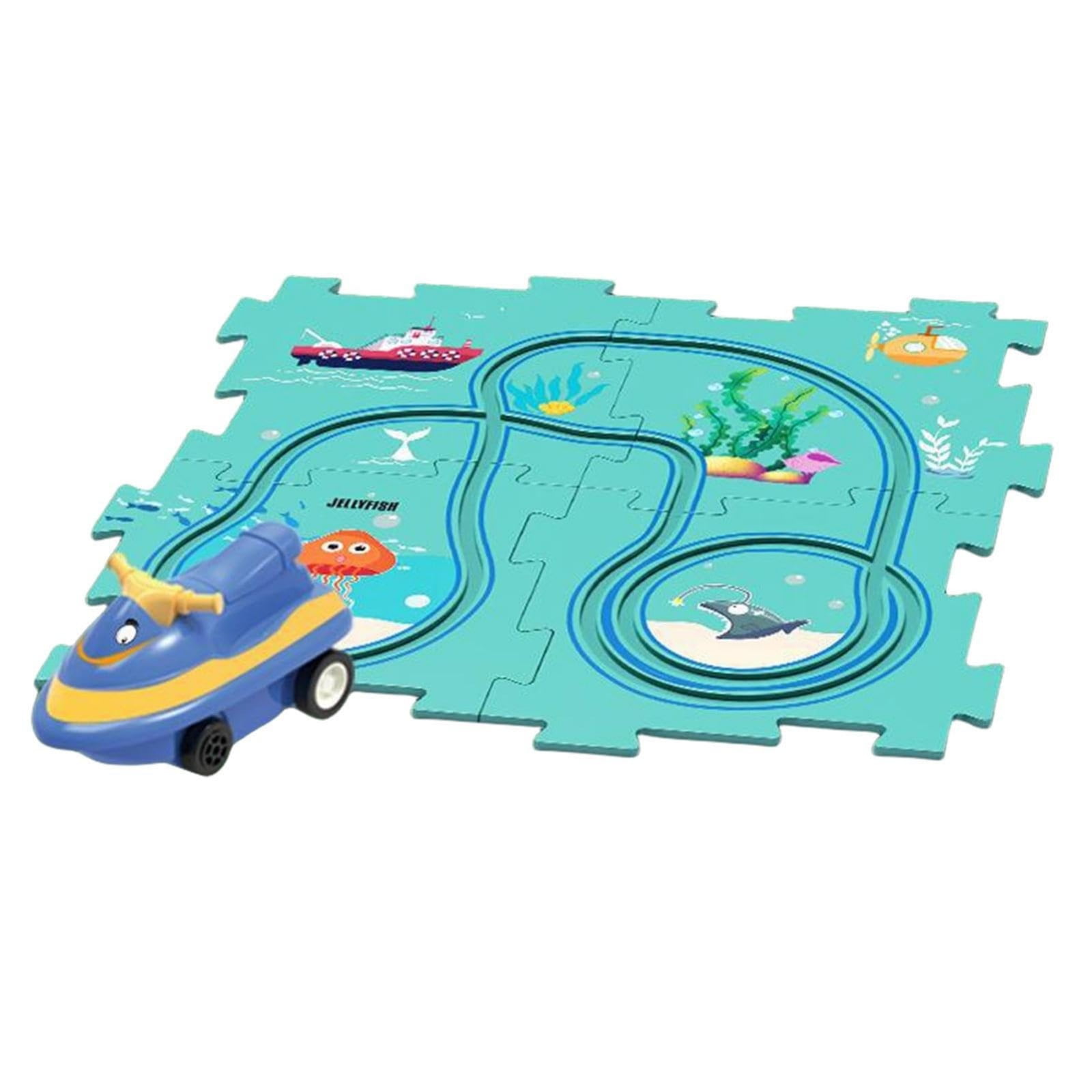 Gieriduc Education Racing Tracks for Boys Car Track Puzzle Play Set ...
