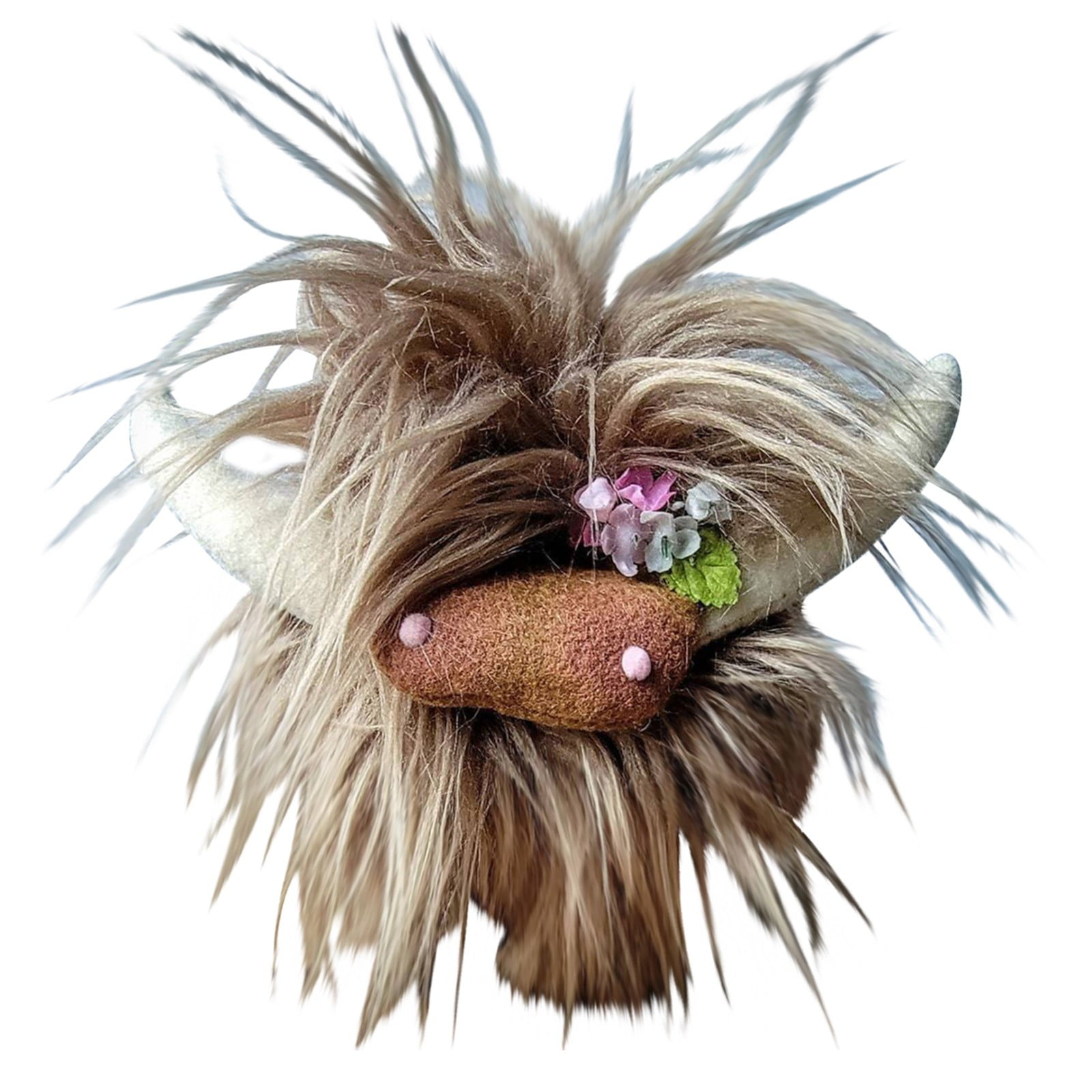 Gieriduc Plush Toy Cow Simulation Scottish Cow Animal Plush Action ...