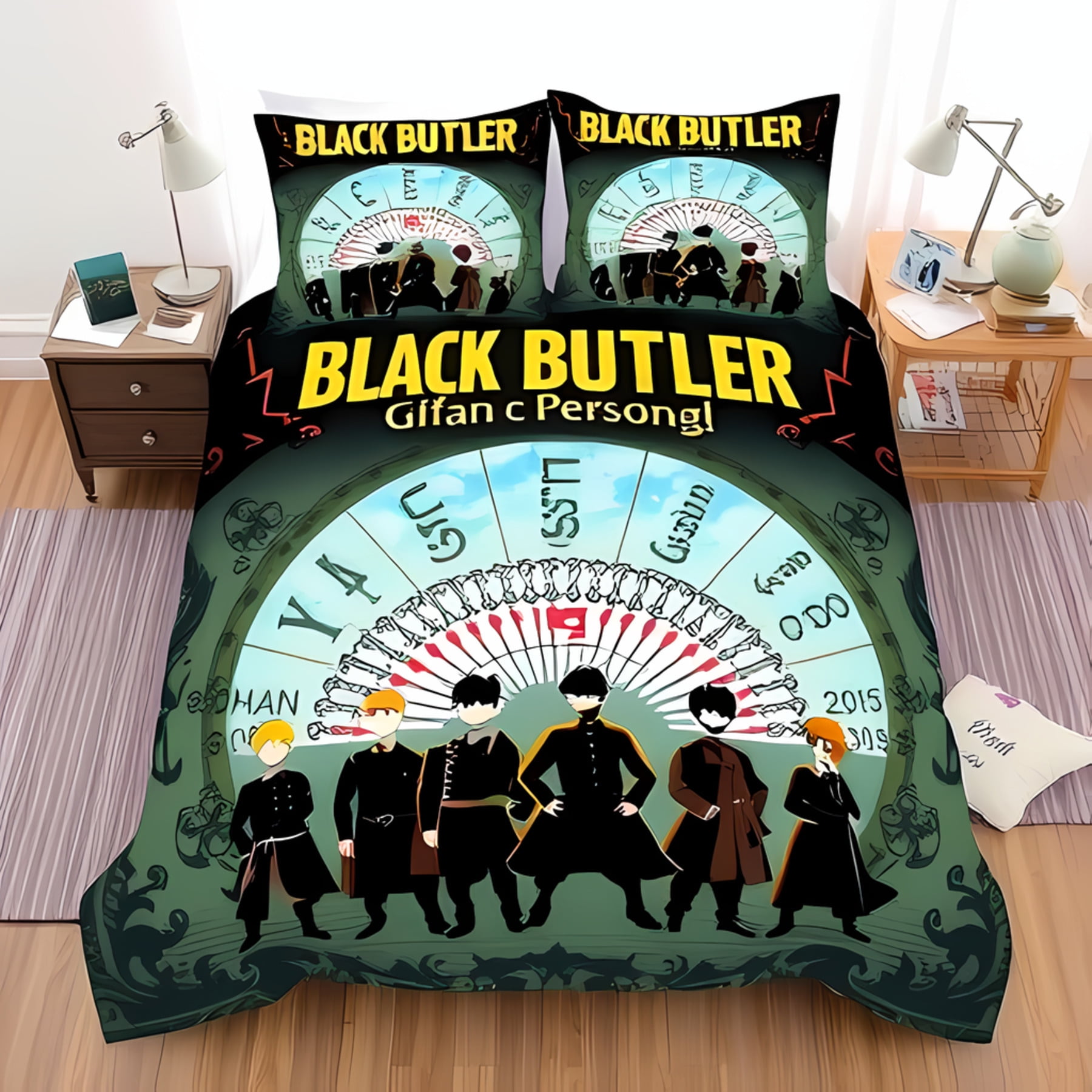 Gifan c Persongl Bedding Set Stylish Anime Design with Characters in ...