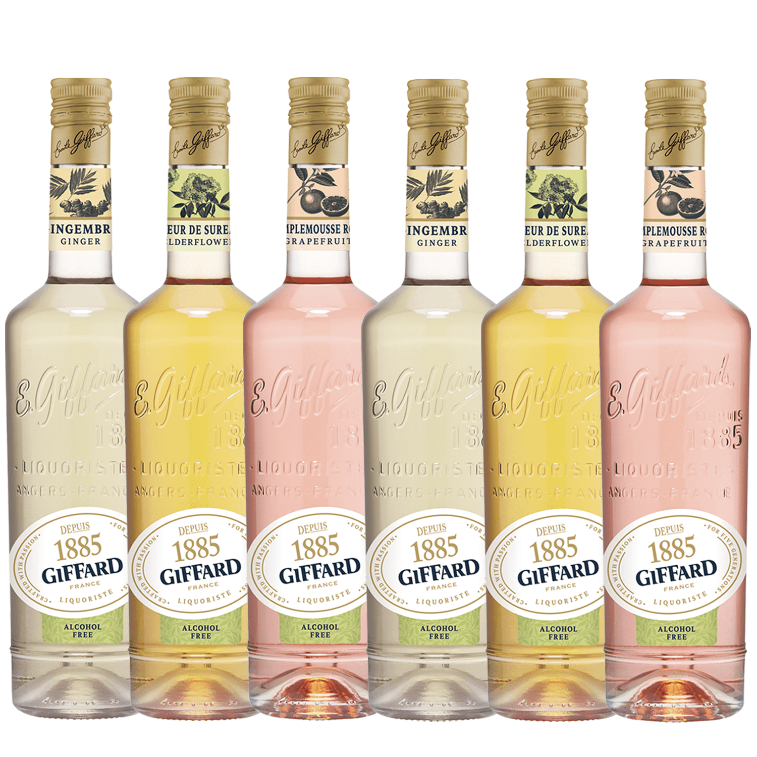 Giffard Depuis 1885 Ginger, Grapefruit & Elderflower Alcohol-Free ...
