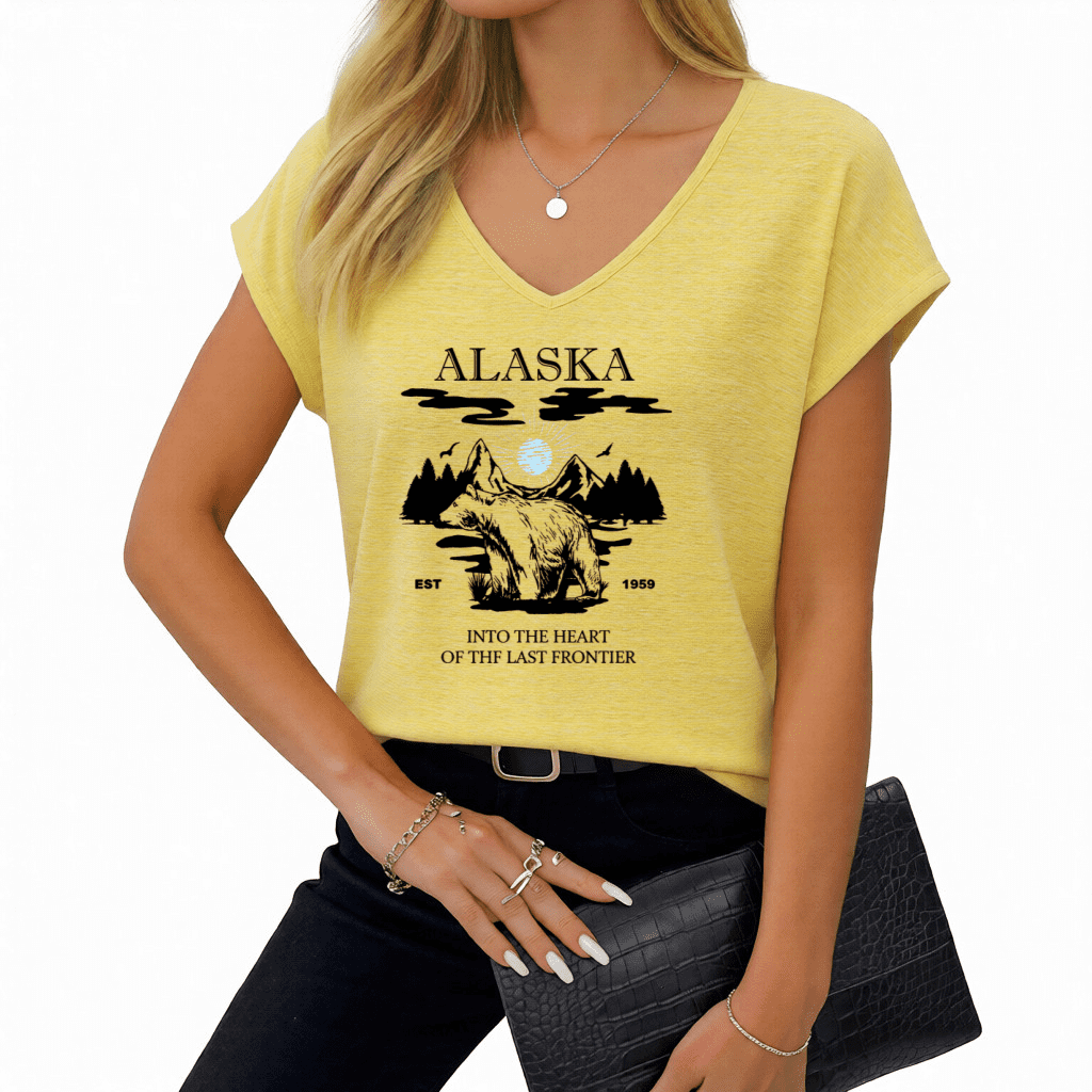 Giffimy Women's "Alaska Into The Heart Of The Last Frontier" Bear V ...