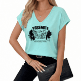 Giffimy Women's "Yosemite National Park" Sierra Nevada V-Neck ...