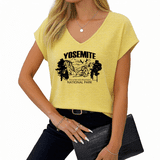Giffimy Women's "Yosemite National Park" Sierra Nevada V-Neck ...