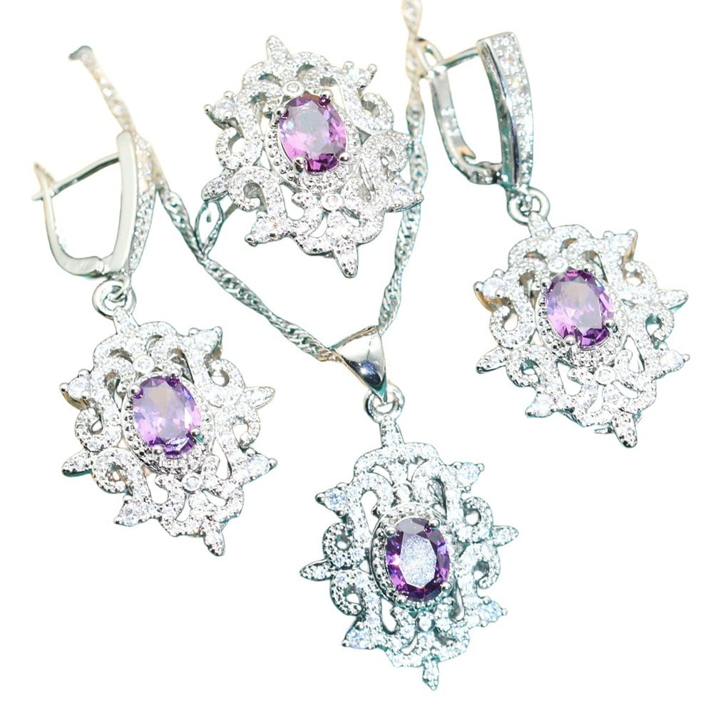 Giffor 4pcs Luxury 18K Plated Gold Formal Jewelry Set For Women,Stud ...