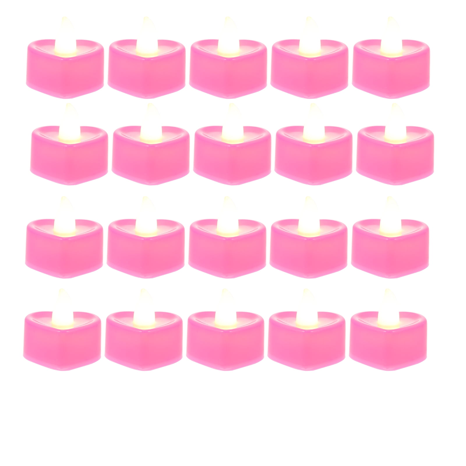 Gift 24 Pcs LED Heart Candle Lamp Small Scene Adornment Wind up Lights ...