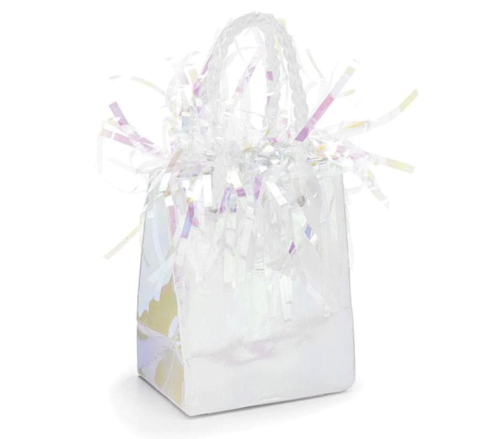 Gift Bag Shaped Balloon Weight, Iridescent, 1ct - Walmart.com