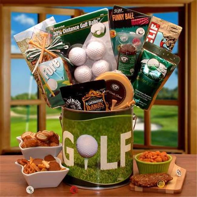 Gift Basket Drop Shipping Fore Golf Pail, Savory Treats, Golf Gadgets ...