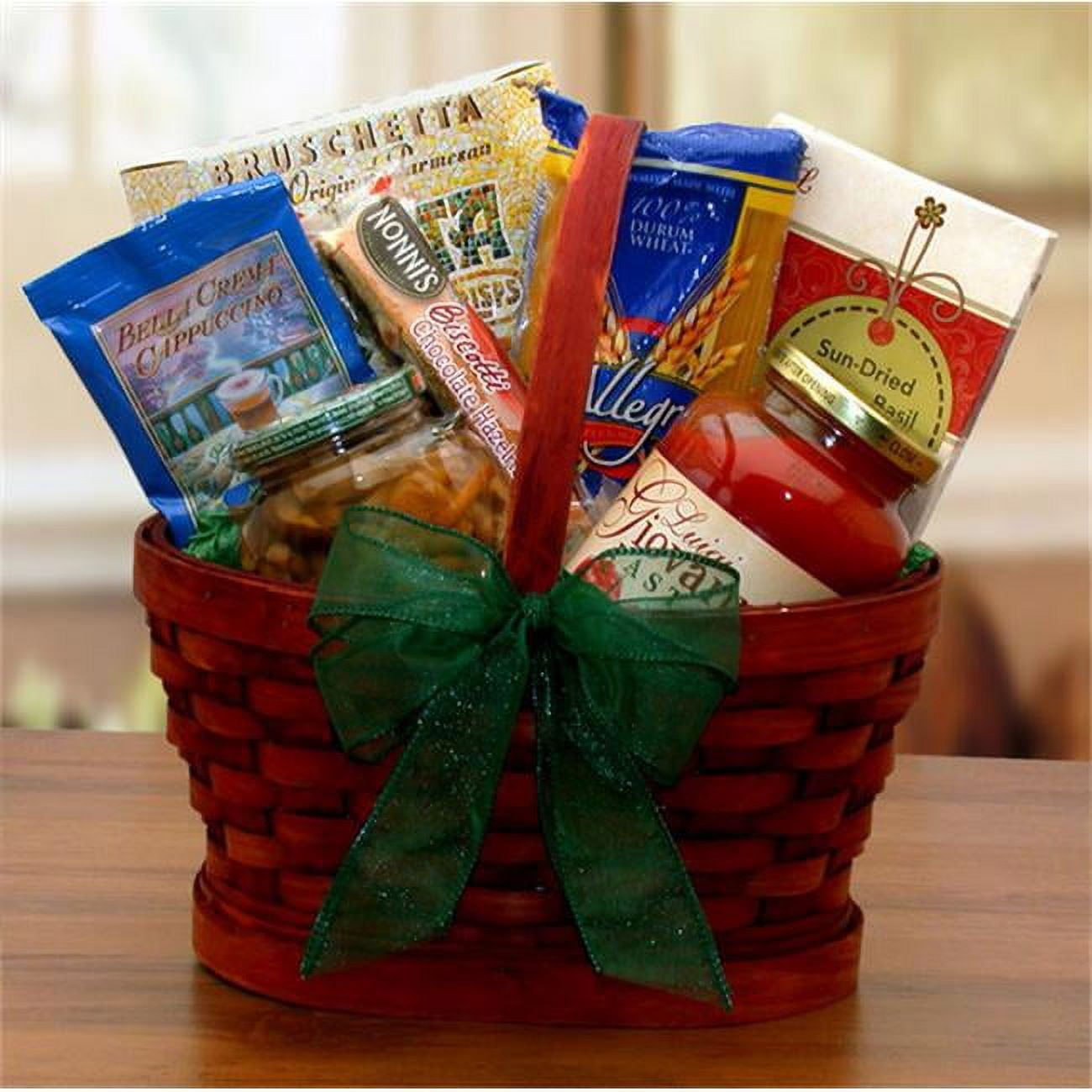 Giftbasket.com Mini Italian Dinner For Two Basket, Pasta Meal, Biscotti ...