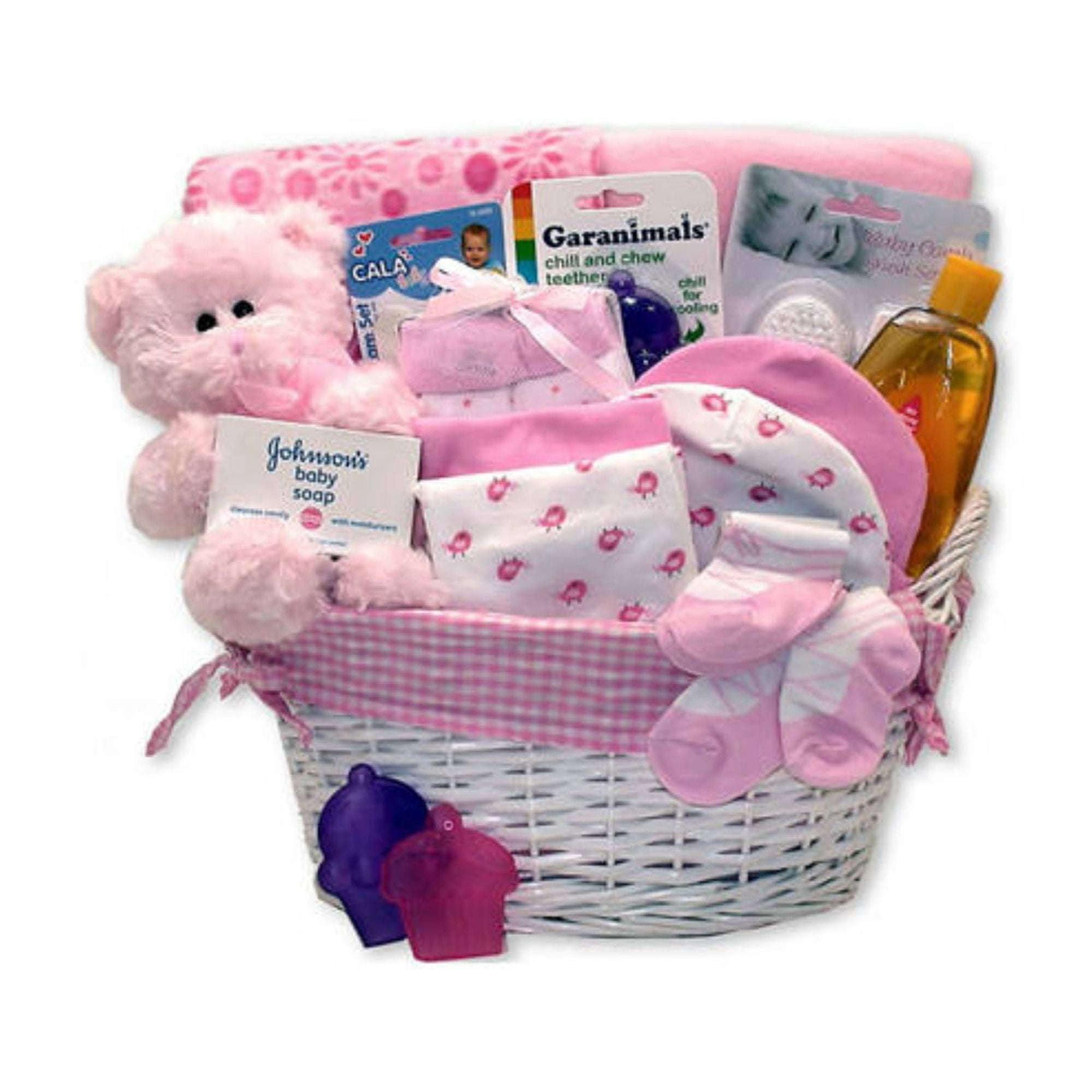 Simply Baby Necessities Basket - Pink - Baby Bath Set - Baby Girl Gifts ...