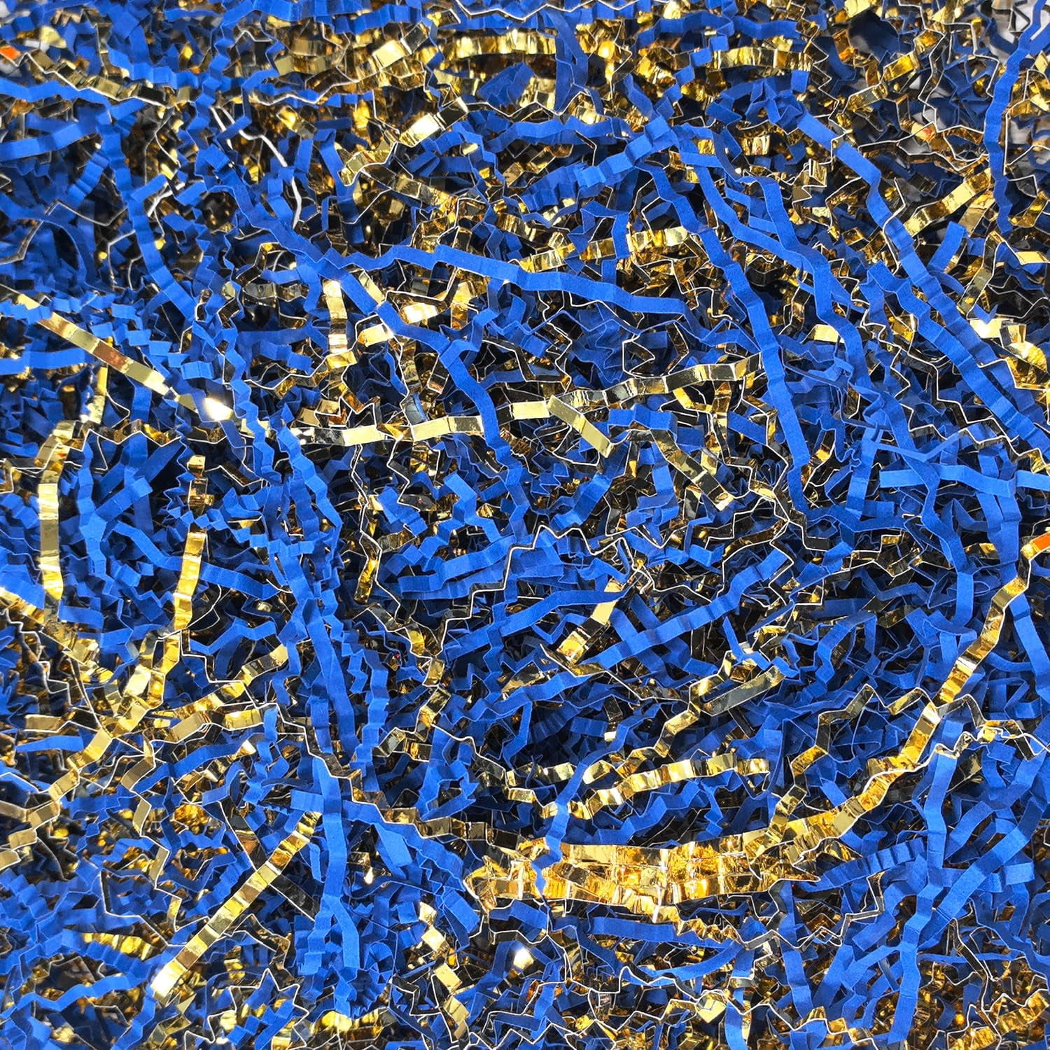 Gift Baskets Filler and Blue Crinkle Paper Filler 1/2 LB Paper Shreds ...