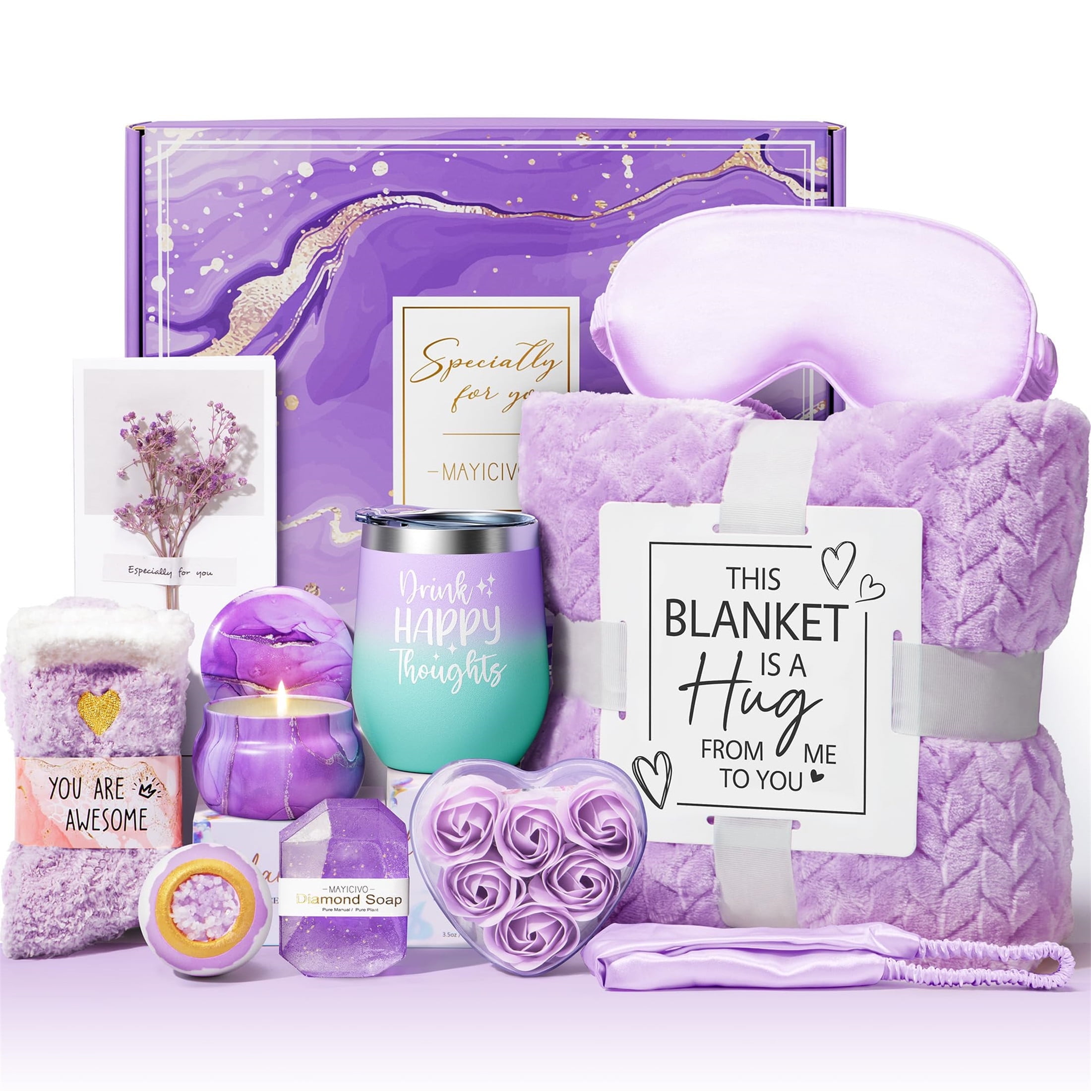 Gift Baskets for Women, 11 Pcs Self Care Gifts Get Well Soon Gifts ...