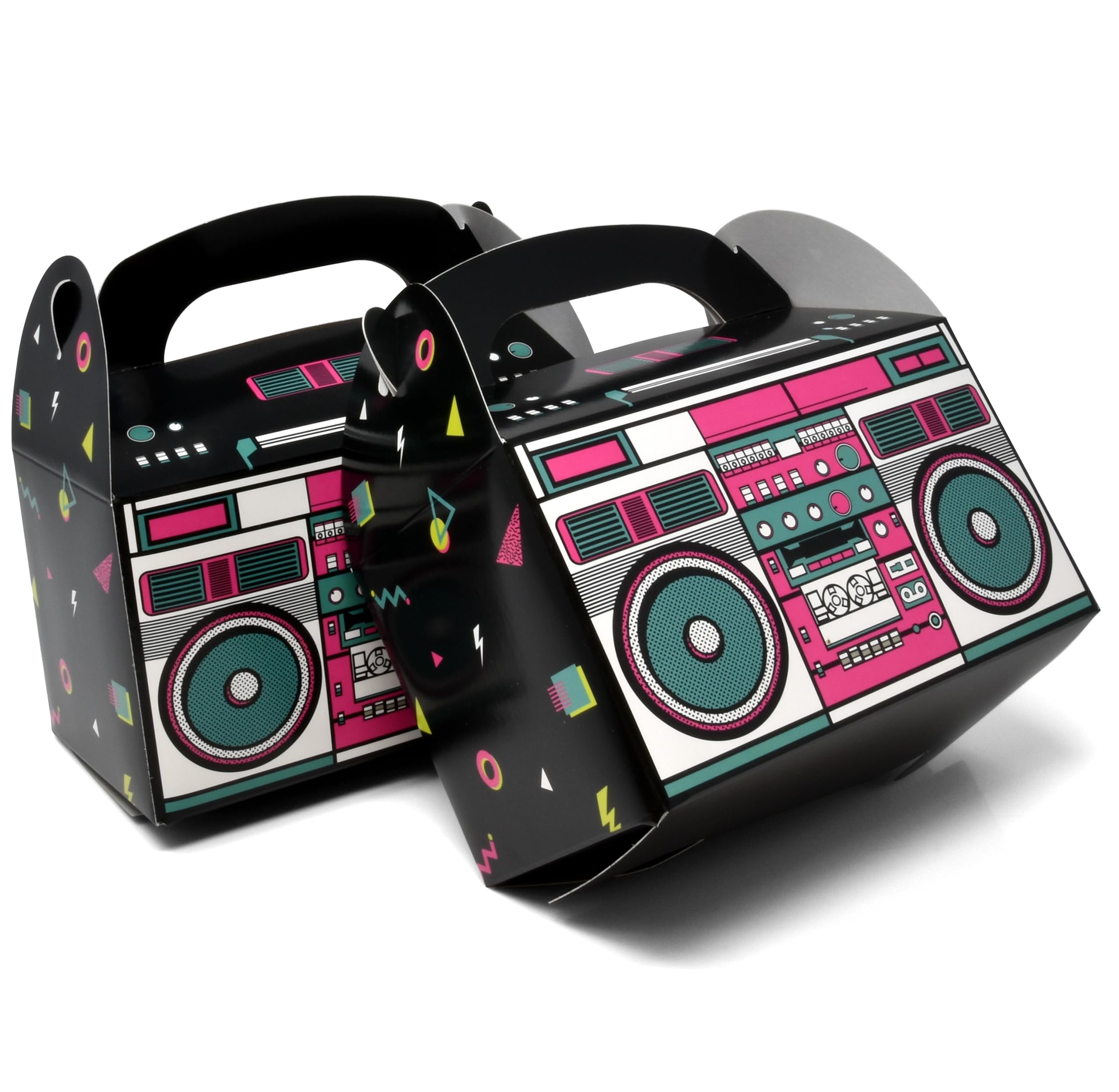 Gift Boutique 24 AJH3 80's 90's Party Favor Boxes Boom Cardboard Treat ...