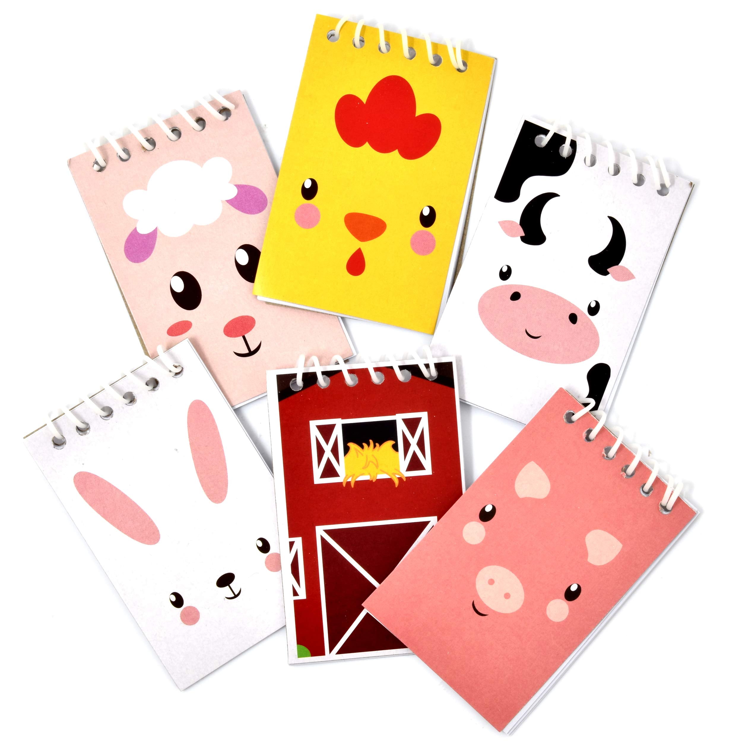 Gift Boutique 48 Count OIF8 Farm Animal Mini Notepads Cowboy Theme Memo ...