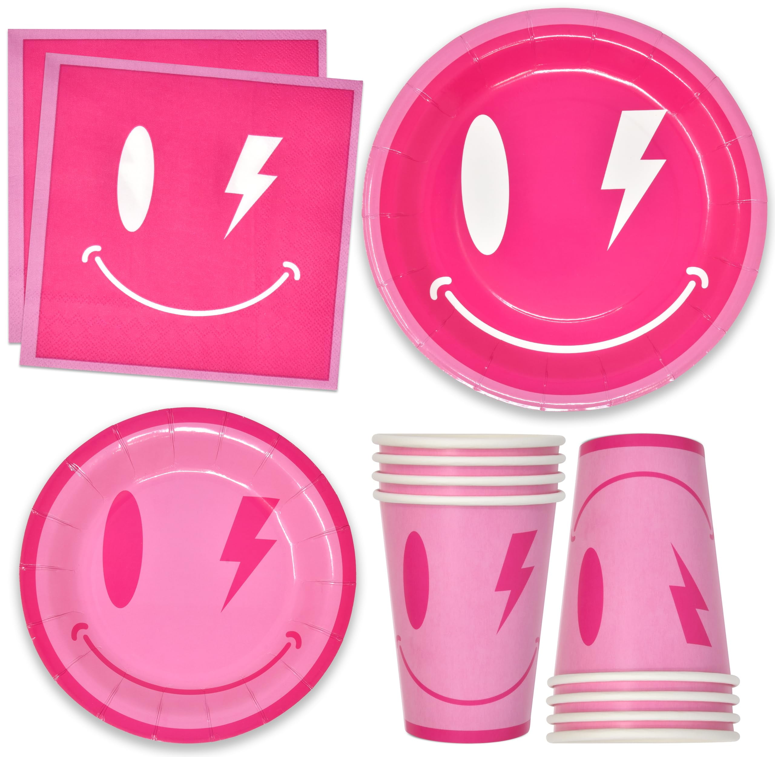 Gift Boutique 96 Pieces Preppy Birthday AFN1Party Supplies Set Paper ...