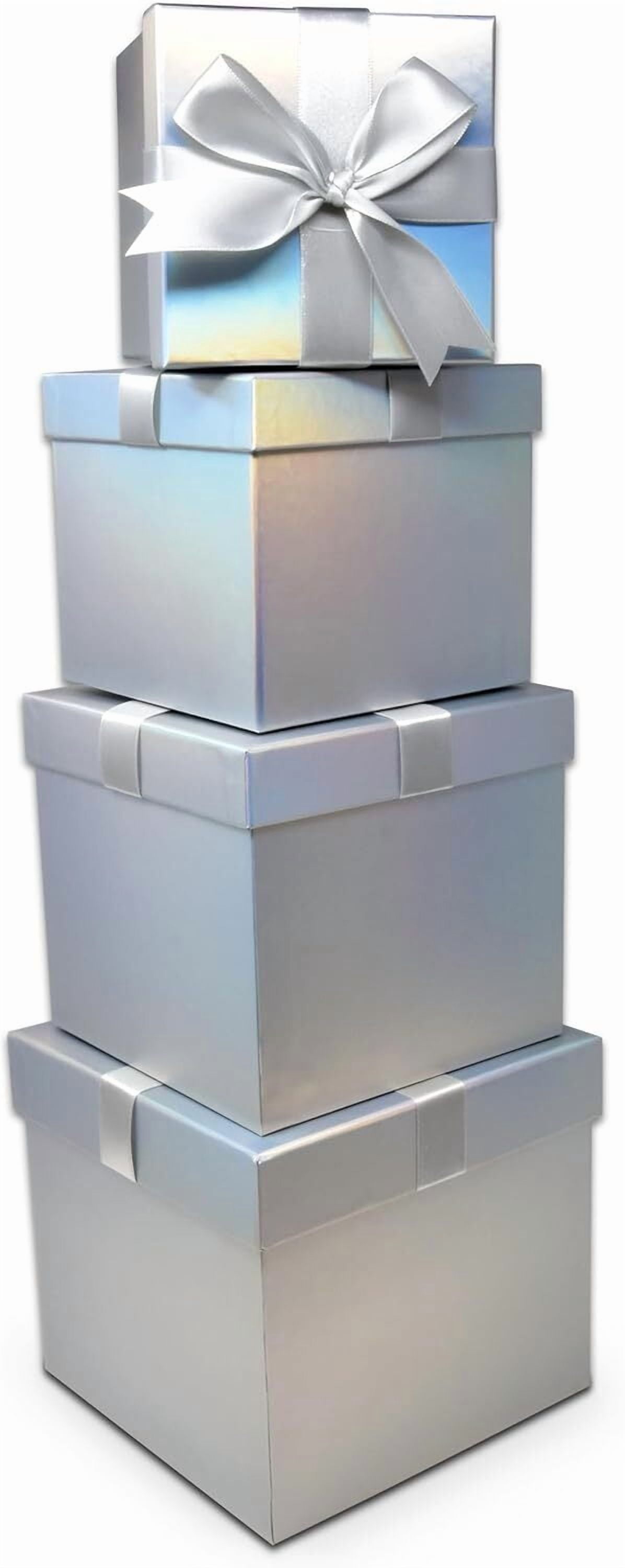 Gift Boutique 4 Pack Christmas Nesting Gift Boxes - Walmart.com