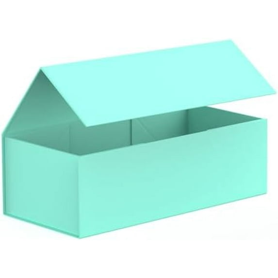 Gift Box 12" x 6" x 4",Large Gift Box with Lid, Sky Blue Boxes for ...
