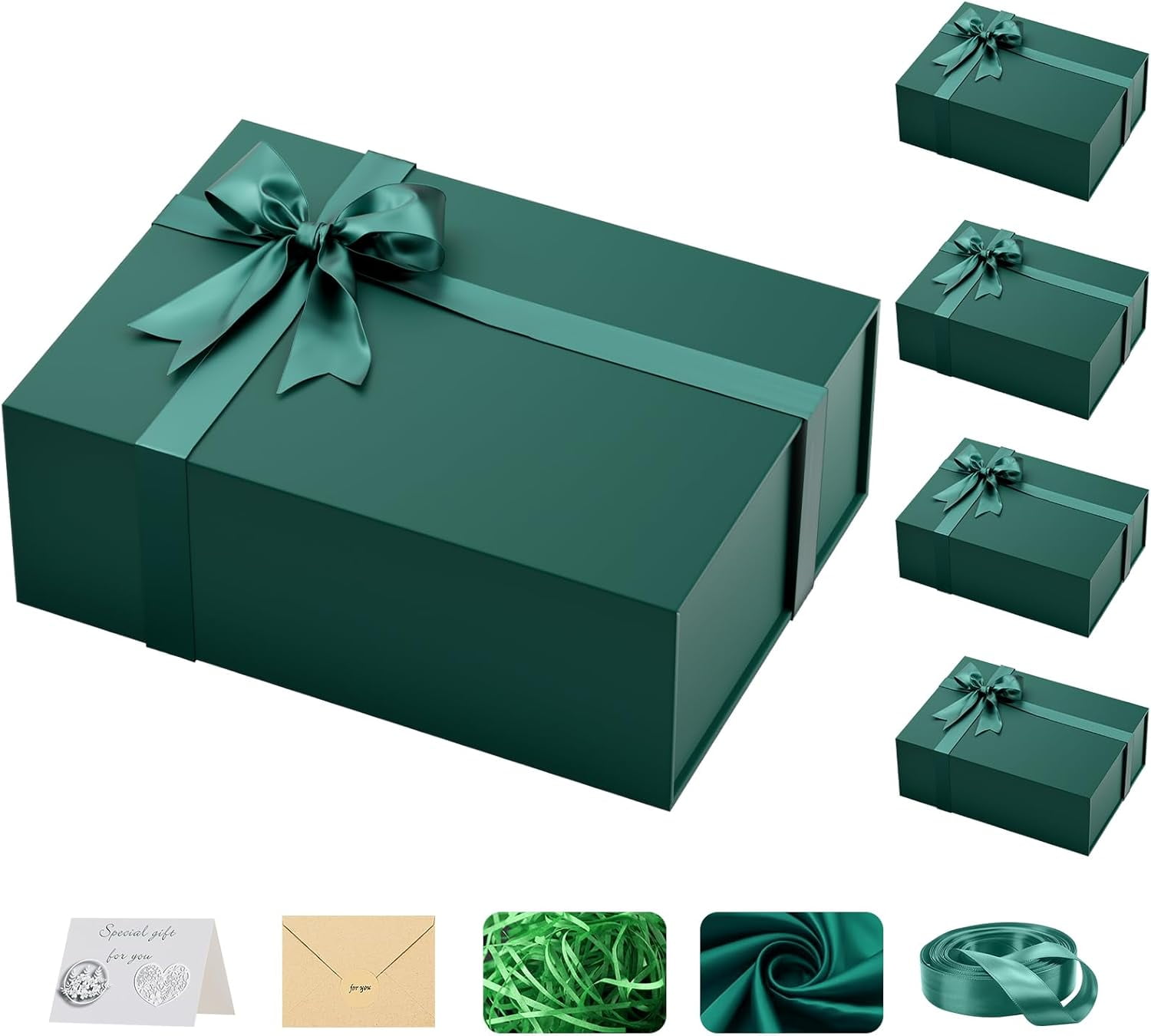 Gift Box 13.5x10x5 Inches 5 Pack, Gift Boxes with Magnetic Lids for ...