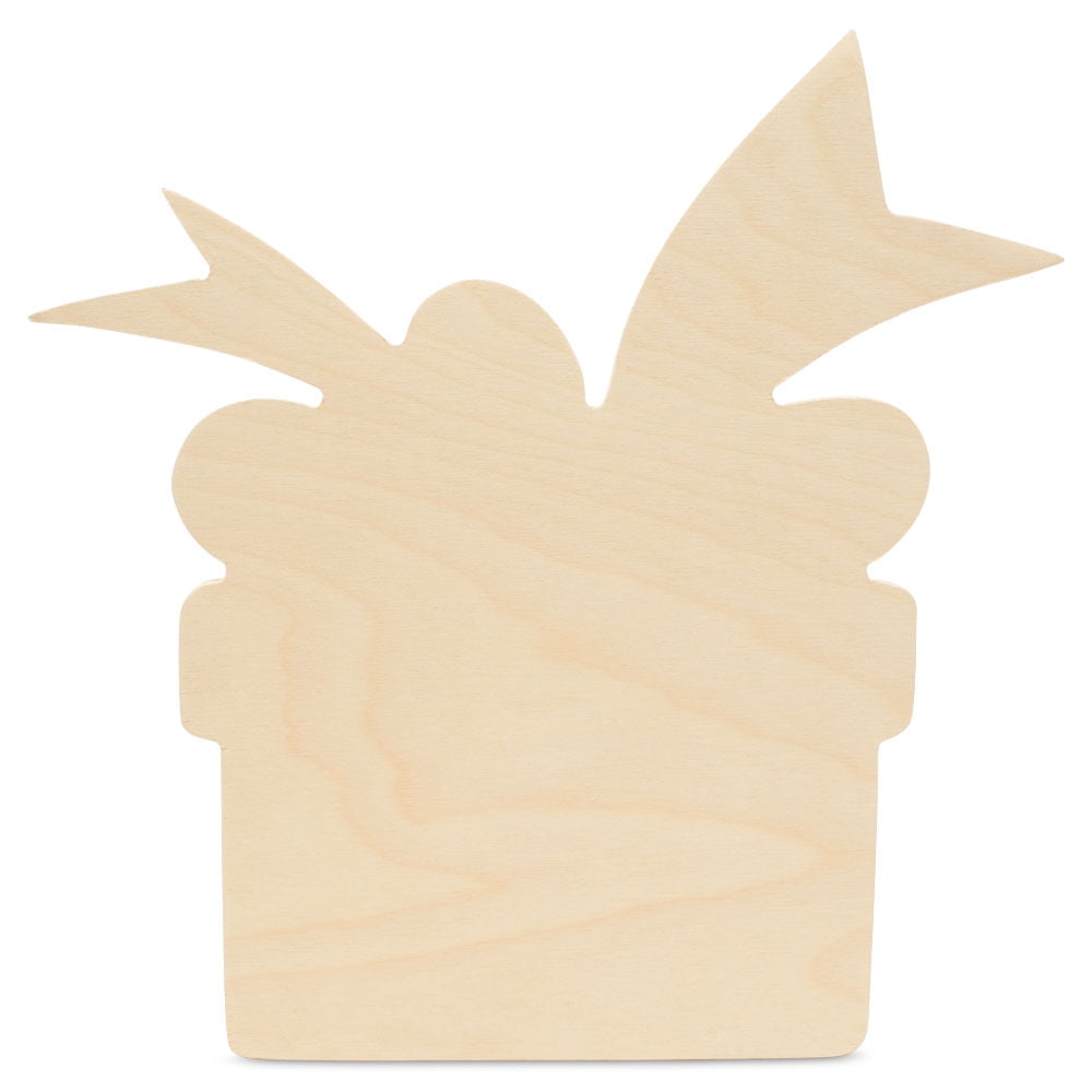 Gift Box Cutouts 12 x 12-inch, Pack of 50 Wood Door Hanger Blanks ...