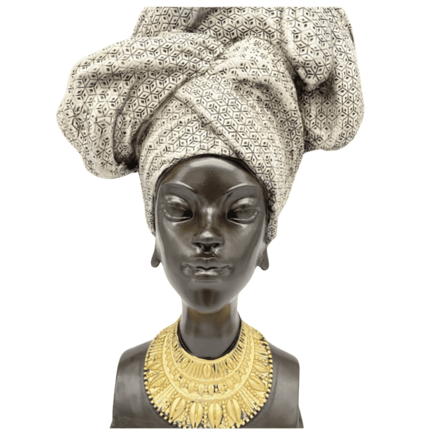 Gift Box Go 17-Inch Beautiful Bust Sculpture of African Lady - Walmart.com