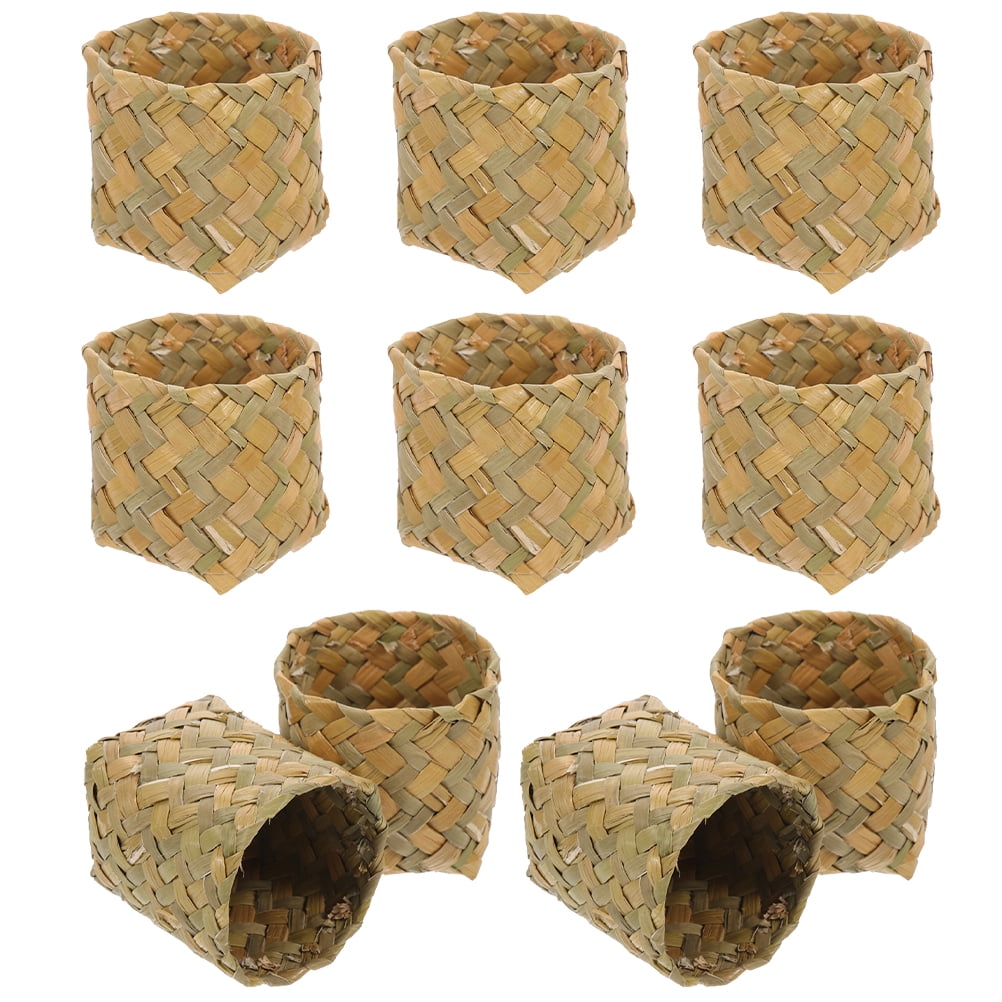 ifundom Garden Style Woven Multi Straw 10Pack - Walmart.com