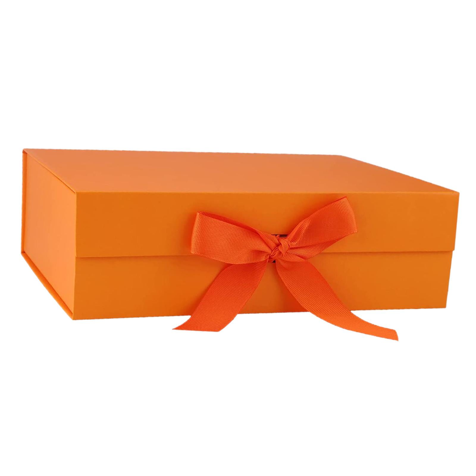 Large Decorative Gift Box with Ribbon, Reusable Storage Box for ...