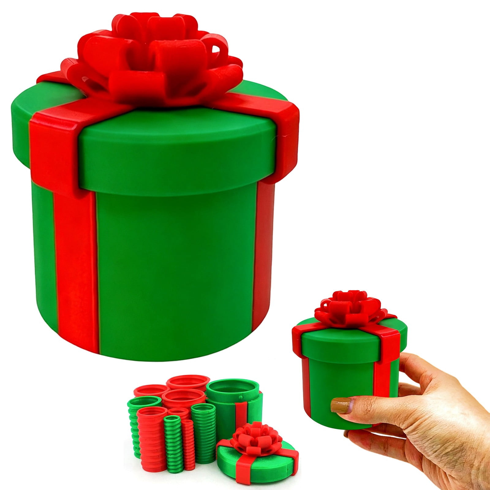 Gift Boxes,10 Layer Nested Screw Prank Gift Box, Plastic Puzzle Box ...