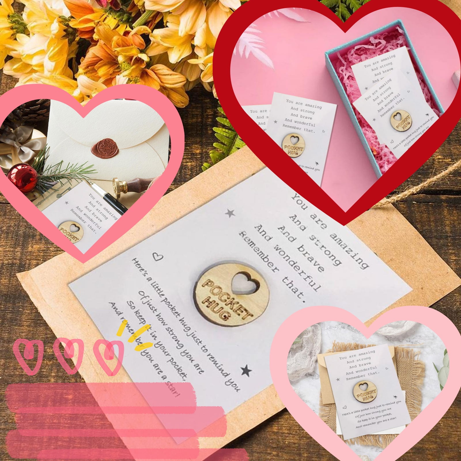 Gift Cards Holiday Cards You Are Amazing Strong And Wonderful Pocket ...