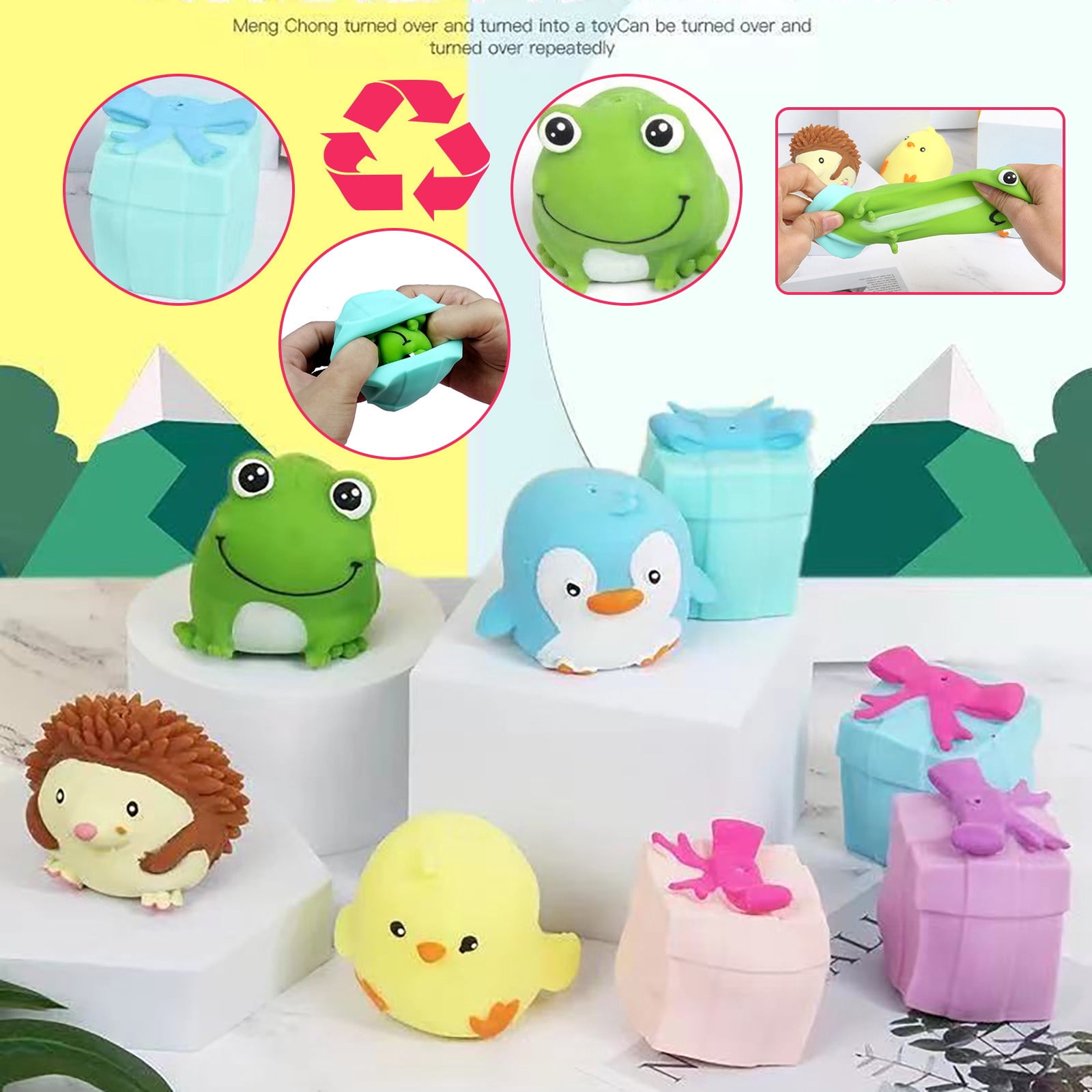 Gift^^Deals,Anti-Stress Grip Toy in Cute Gift Box,Flip Decompression ...