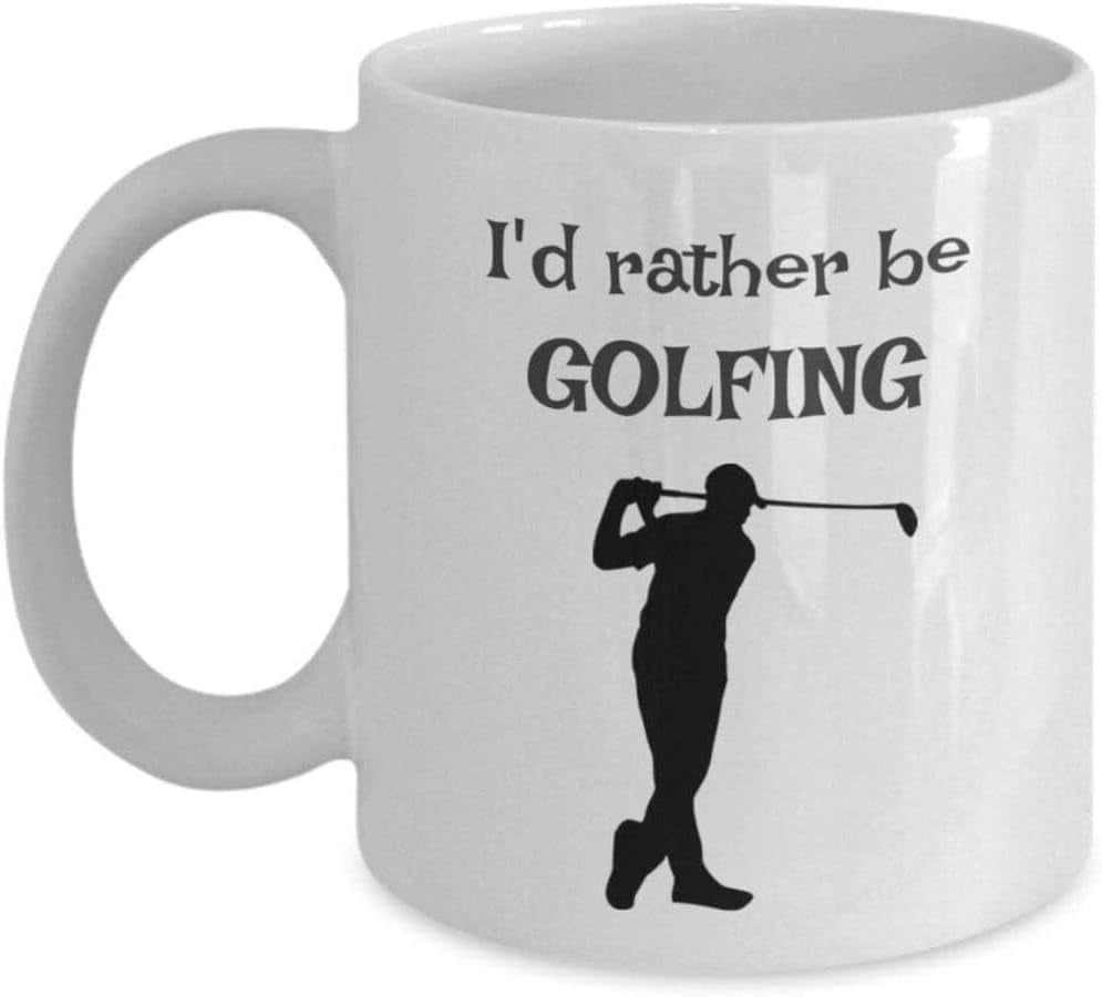 Gift Design Idea I&39d Rather Be Golfing Gift Coffee Mug, Loves Golf ...