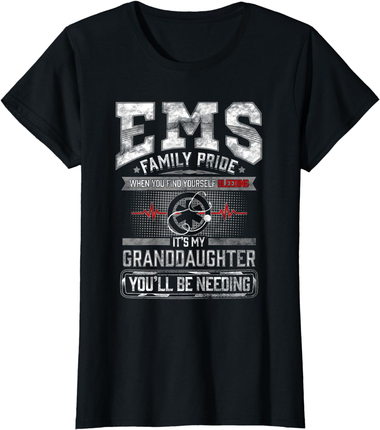 Gift EMT Grandma Grandpa EMS Paramedic Funny Fathers Day T-Shirt ...
