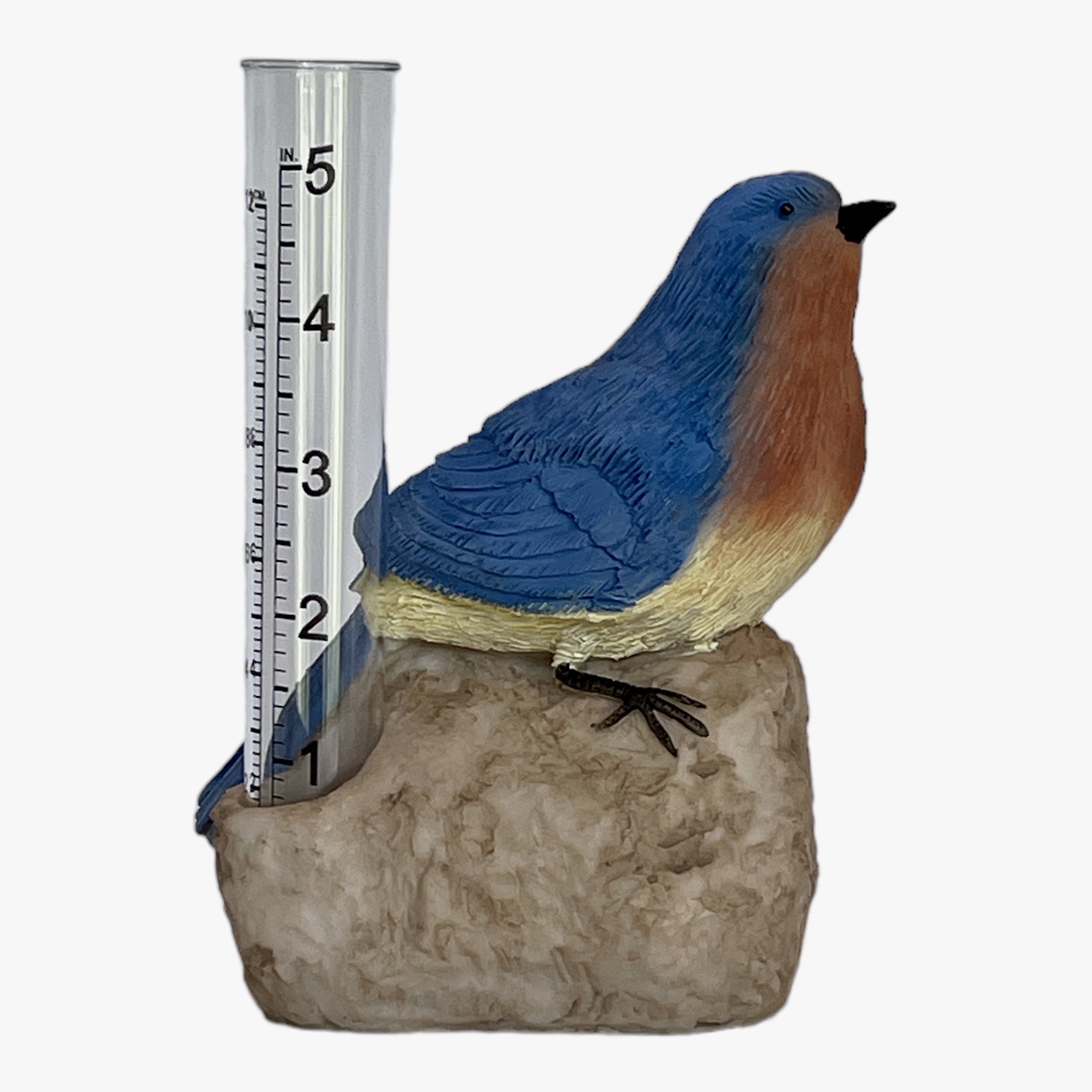Gift Essentials Bluebird Rain Gauge, Resin Outdoor Statues, Outdoor ...
