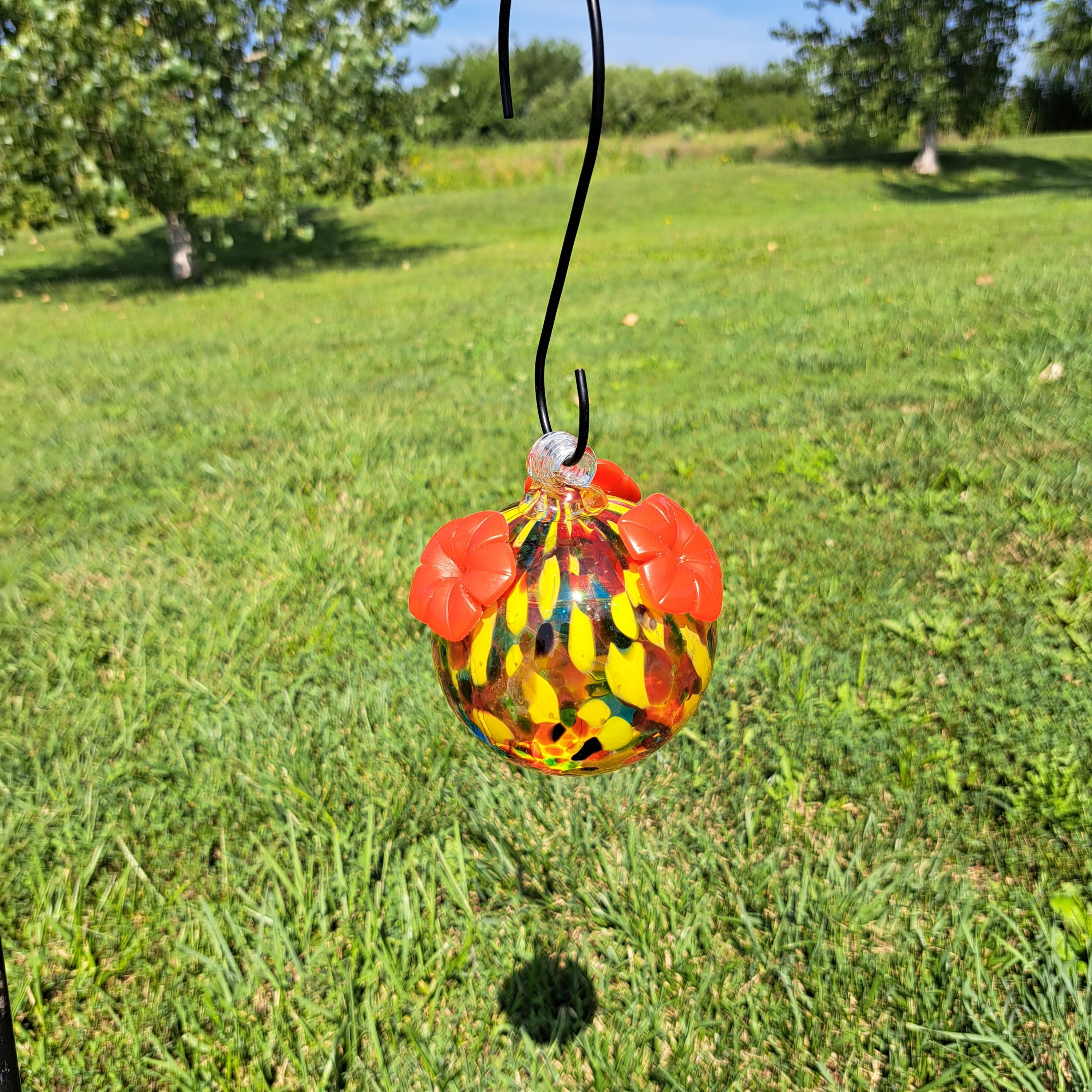 Gift Essentials Glass Hummingbird Feeder Summer Shades for Hummingbird ...