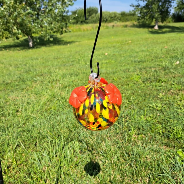 Gift Essentials Glass Hummingbird Feeder Summer Shades for Hummingbird ...