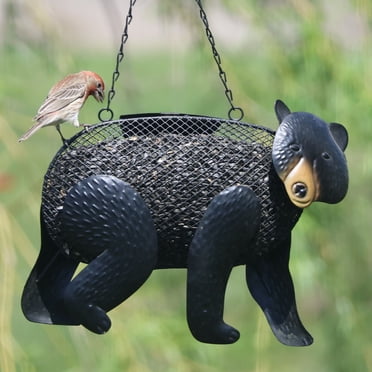 Harvest Seed & Supply Black Metal Snack Stack Hanging Wild Bird Feeder ...