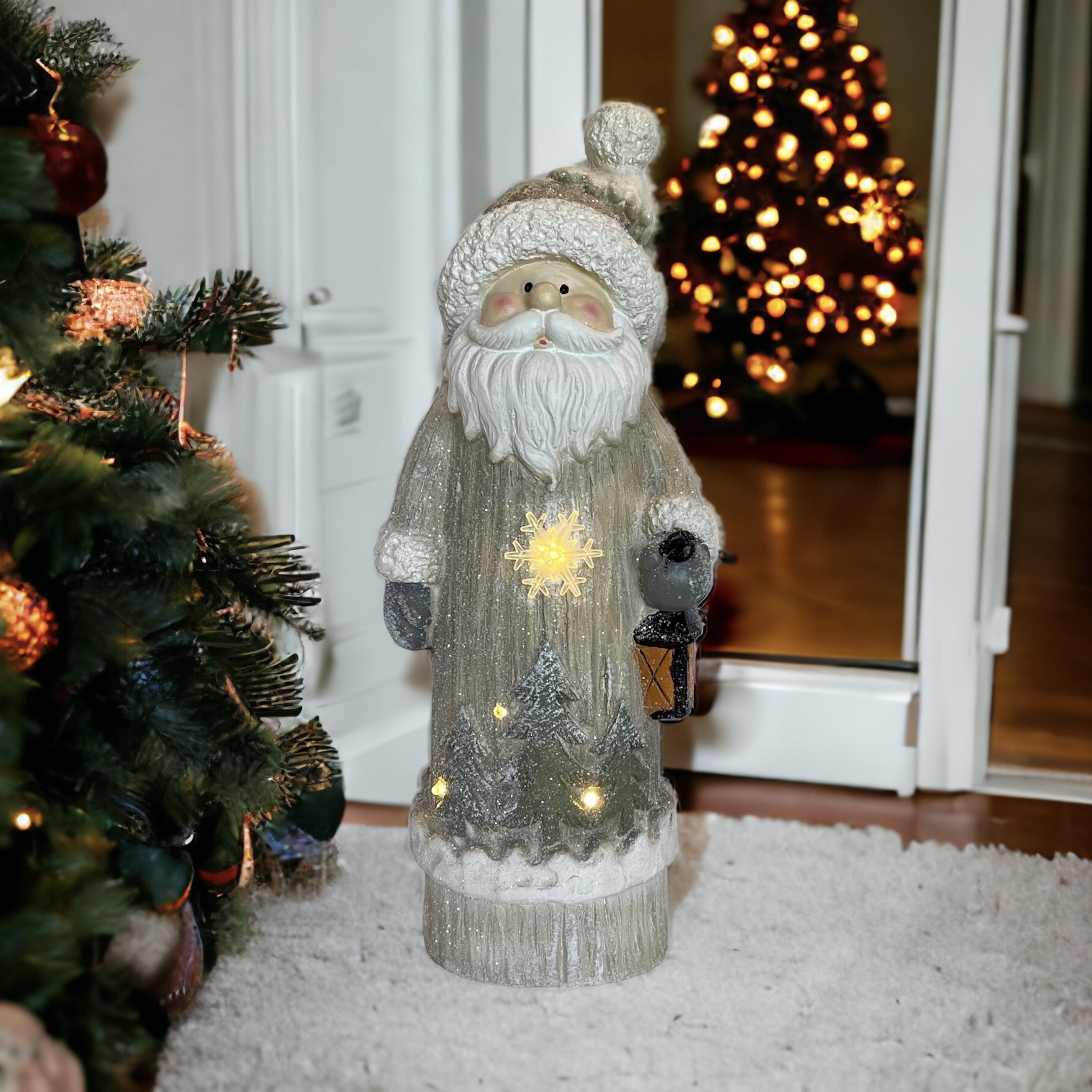 Free Shipping! Gift Essentials Santa Claus Door Greeter, LED Resin ...