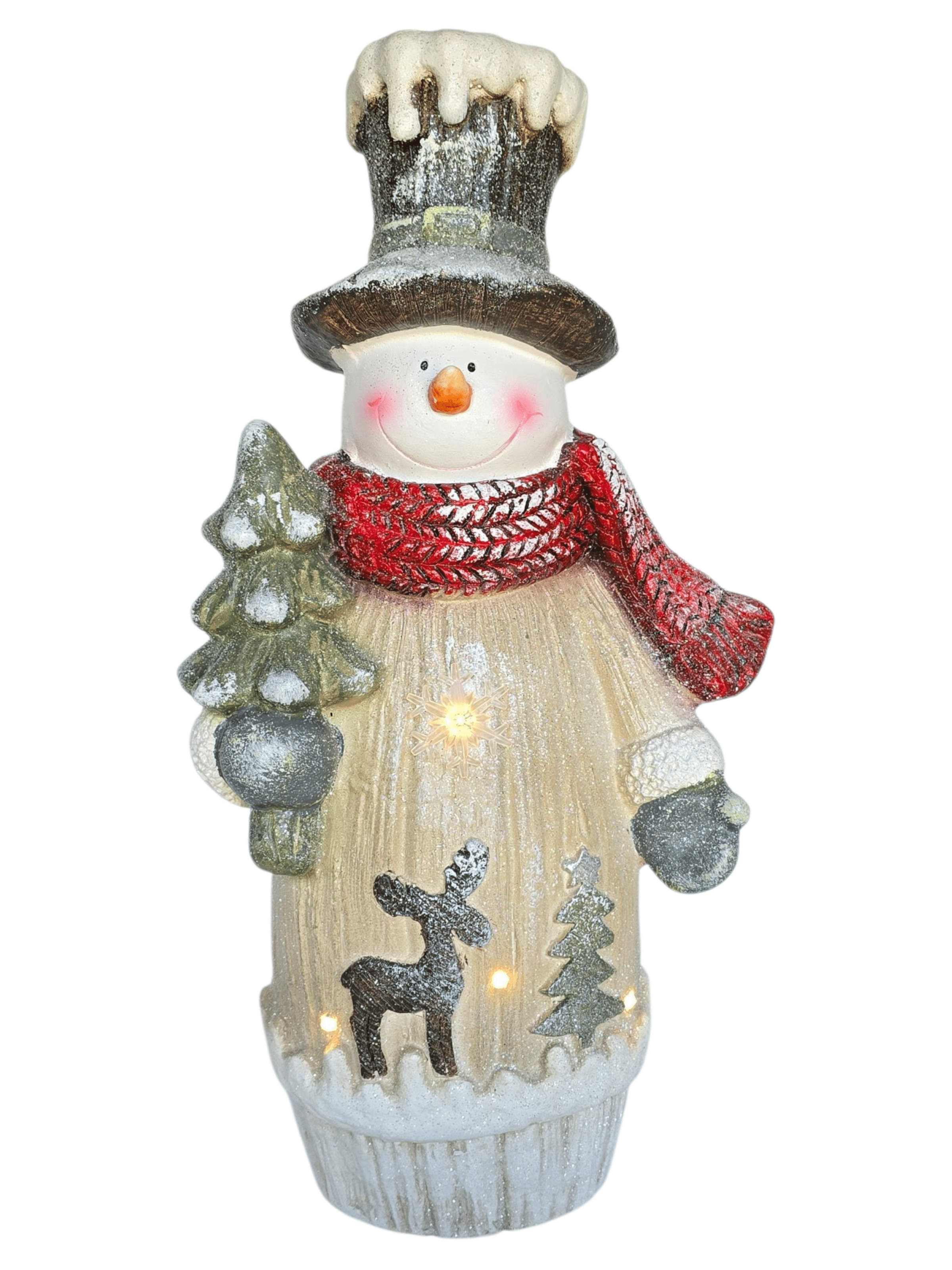 Gift Essentials LED Lighted Standing Snowman Indoor Christmas Decor ...