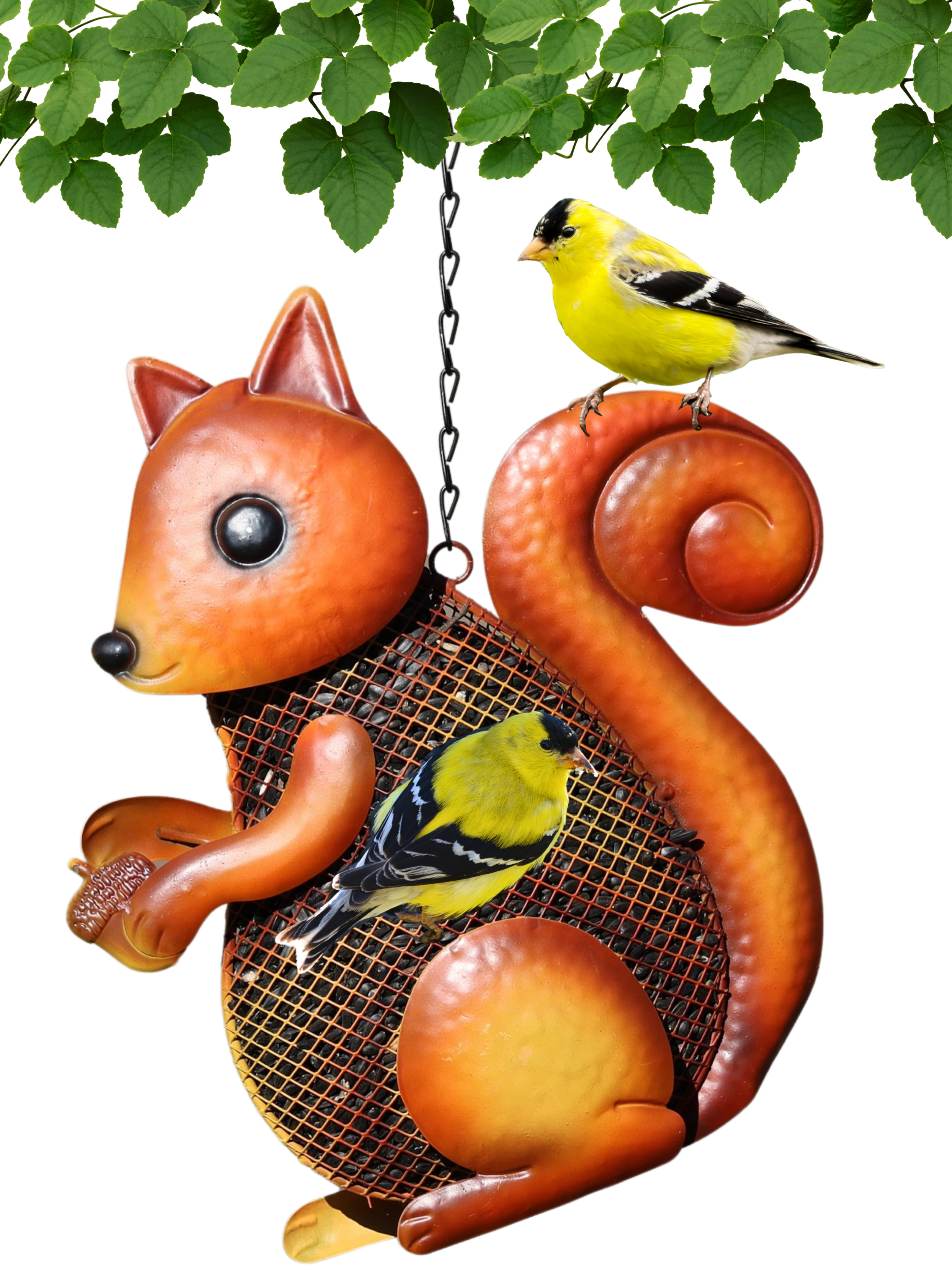 Gift Essentials Sunflower Seed Feeder Squirrel Metal Mesh Bird Feeder ...
