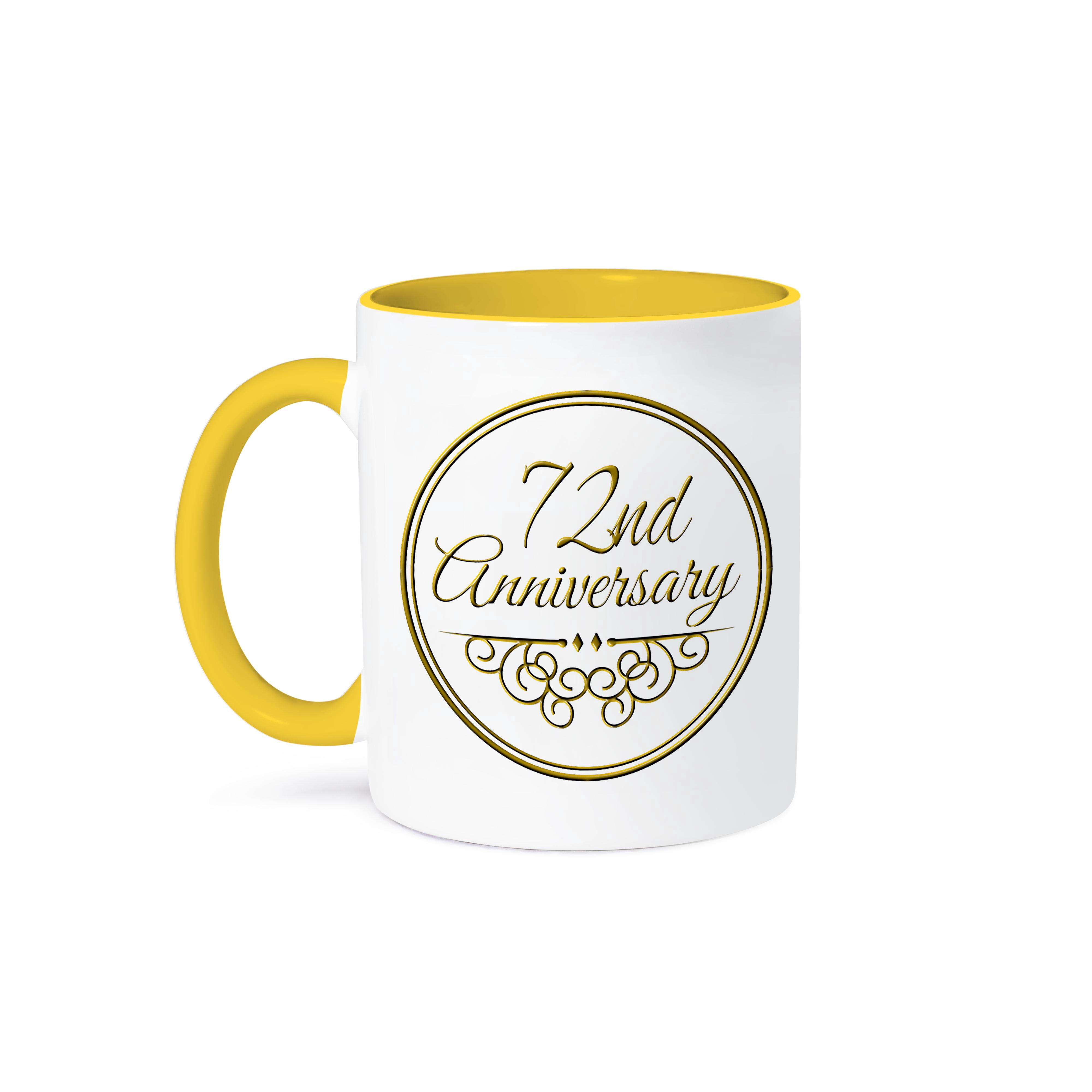 Gift For 72Nd Anniversary - Gold Text For Celebrating Wedding ...