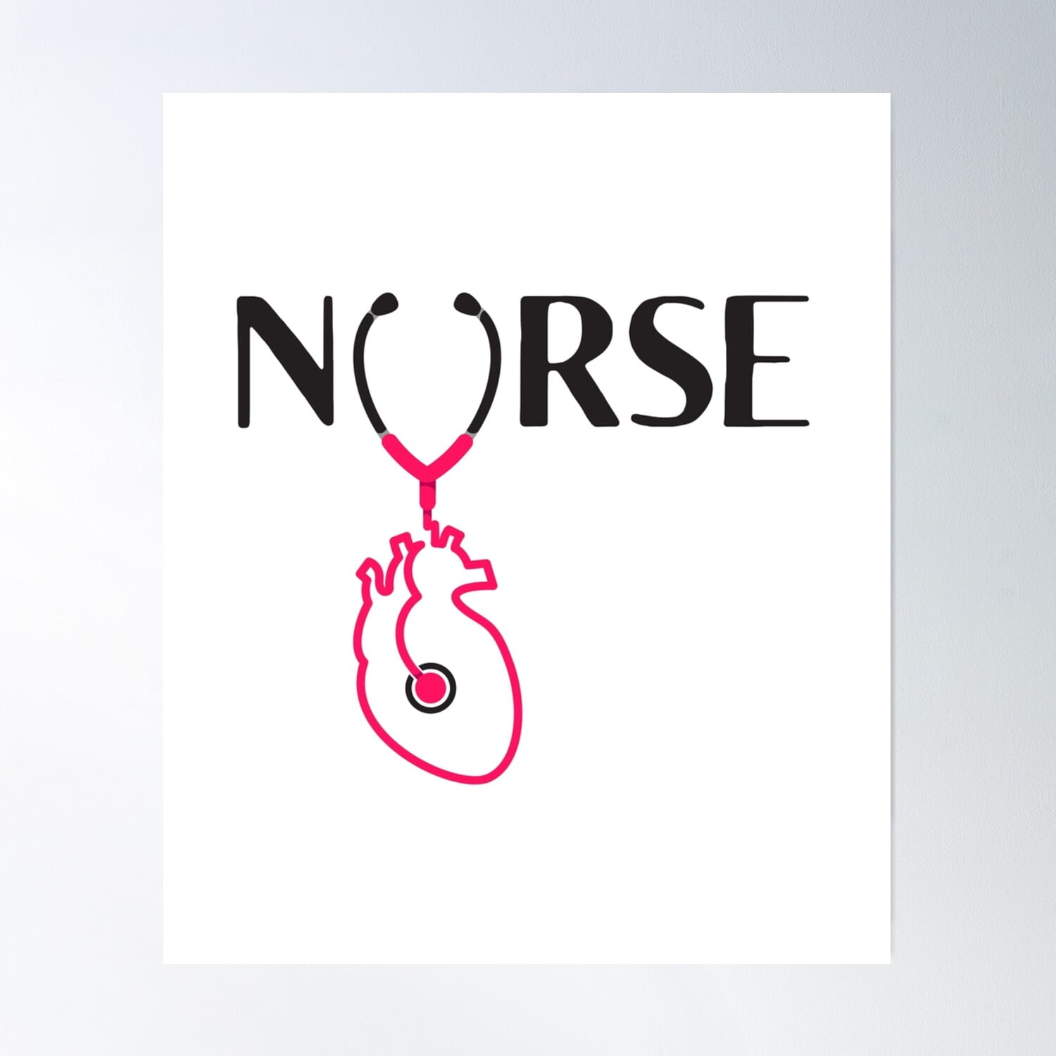 Gift For Cardio Nurse, Cardiology Nurse Graduation Gift Poster Wall Art ...