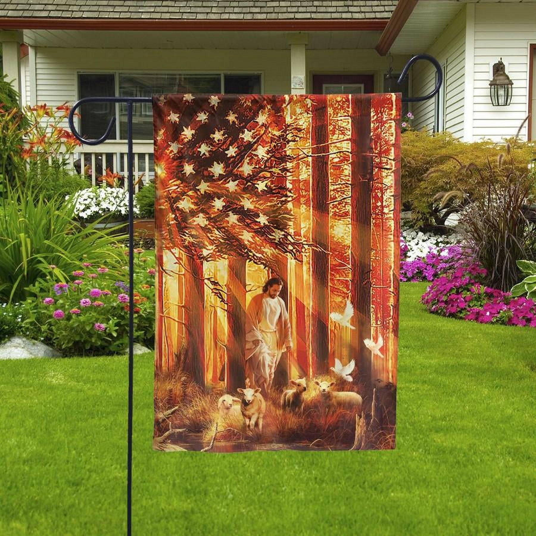 Gift For Christian Jesus God Flag Christian American Flag US Flag ...