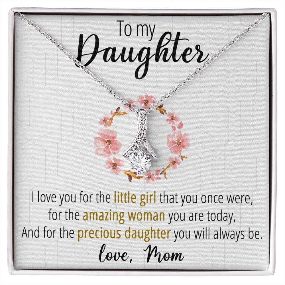 Gift For Daughter - Today, Alluring Beauty Necklace, 14k White Gold ...
