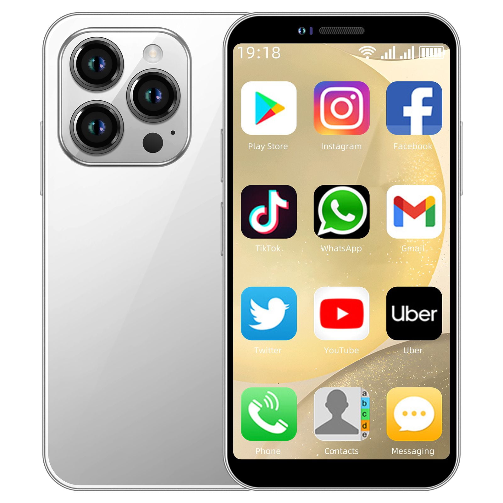 Gift For Kids 4G i16 Mini Smartphone, 3+64 GB Small Unlocked Smartphone ...