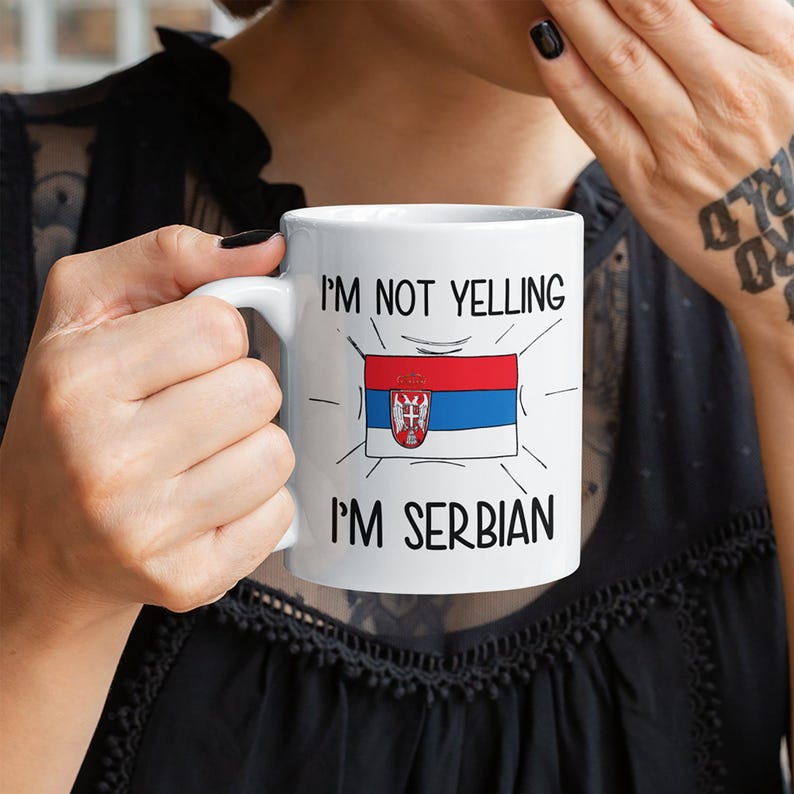 Gift For Serbian, Funny Serbian Coffee Mug, Birthday Gift, Balkan Gift ...
