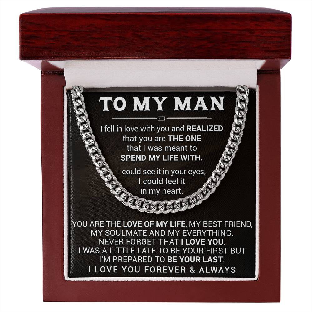 Gift For Your Man - My Everything, Cuban Link Chain, Stainless Steel or ...