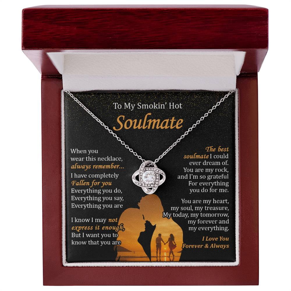 Gift For Your Soulmate - You Are My Treasure - Love Knot Necklace - 14K ...