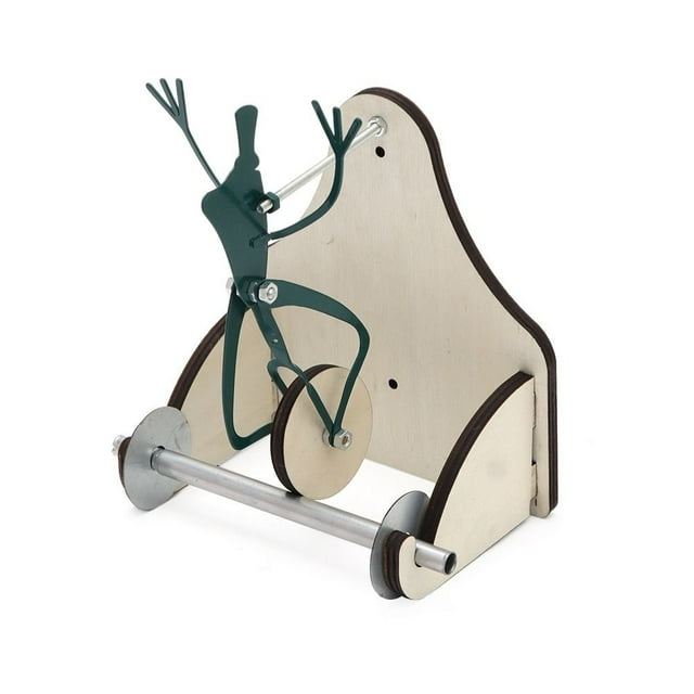 Gift Frog on Unicycle Frog Wooden Frog Toilet Paper Holder Frog Riding ...