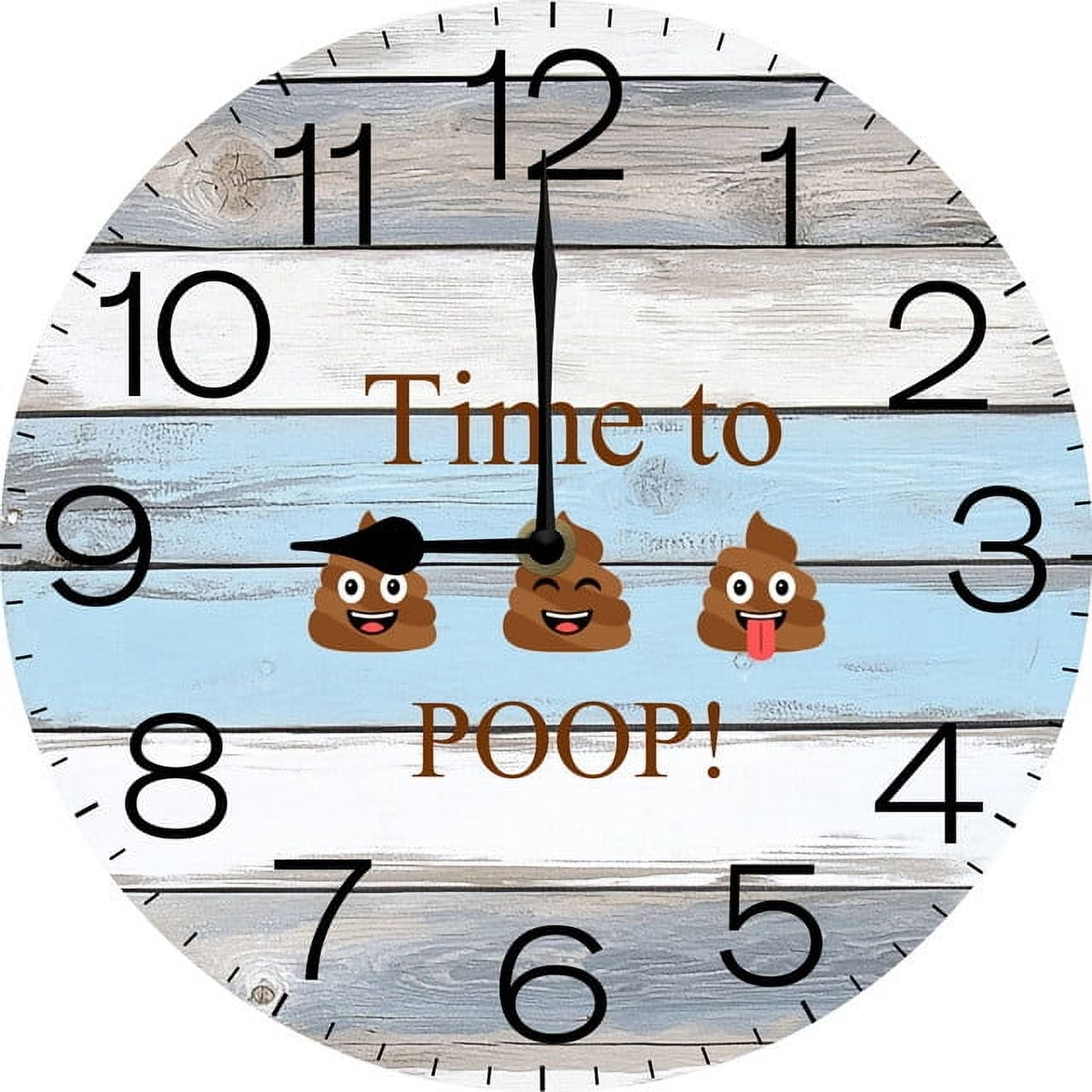 Gift for Grandpa, Time To Poop Clock, Funny Poop Clock, Poop Gift ...