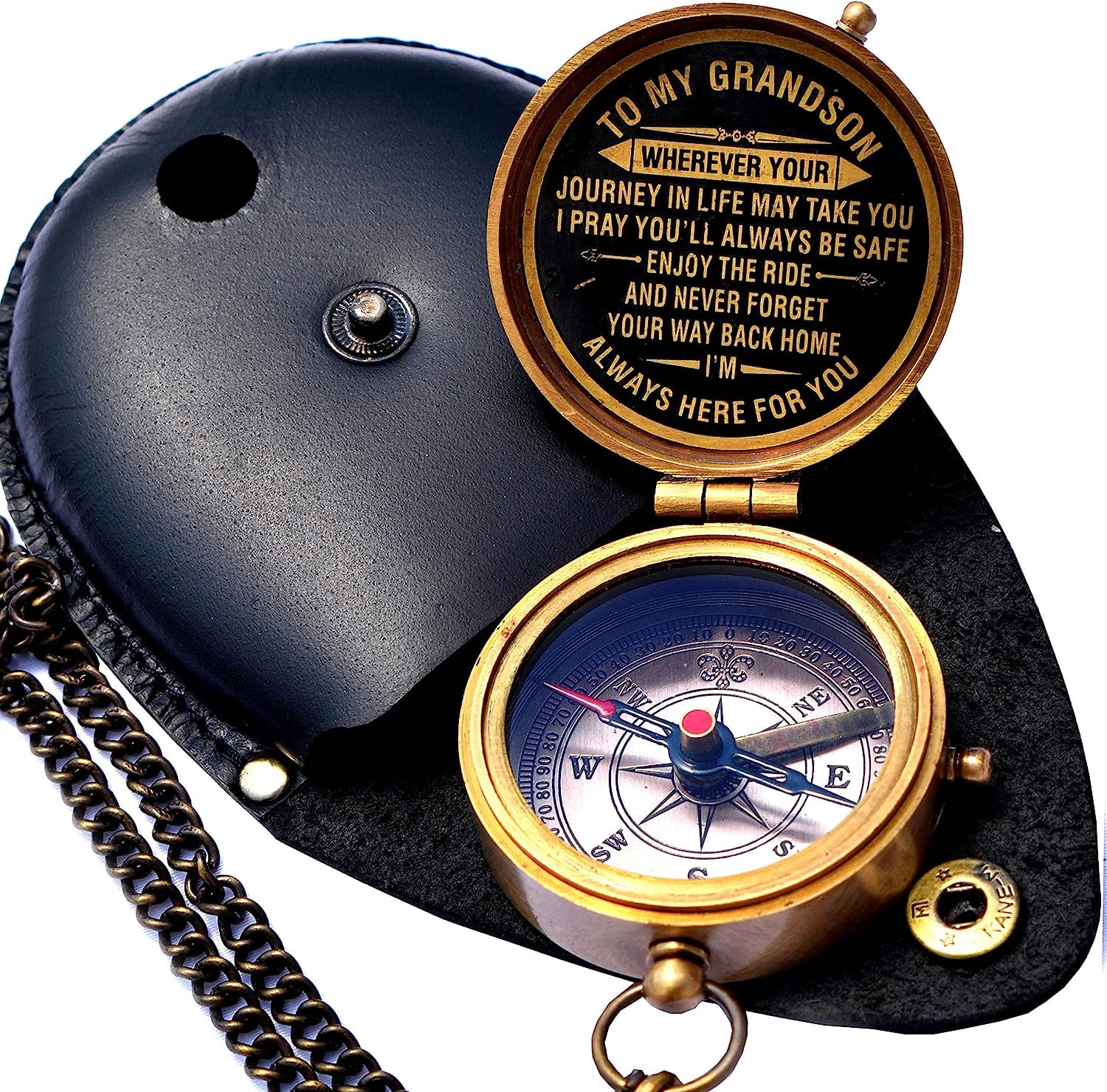 Nauticalmart Engraved Brass Compass, Personalized Keepsake Gift for ...