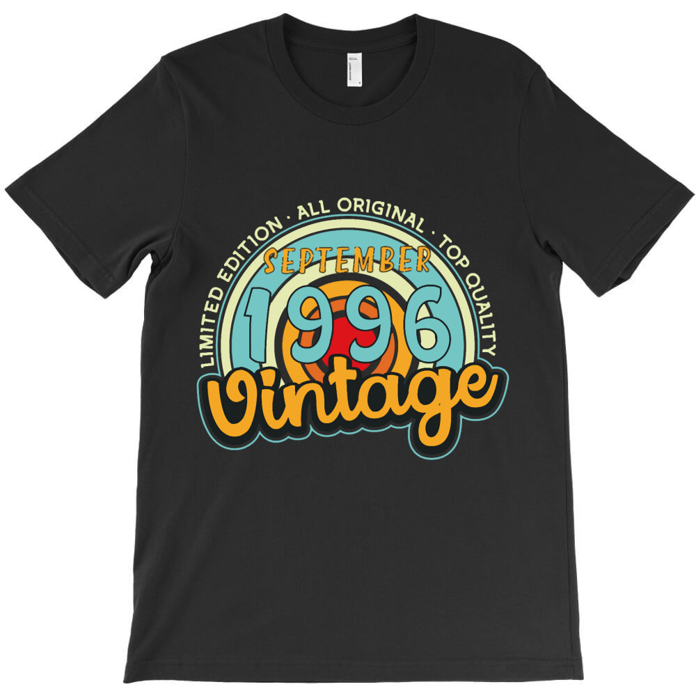 Gift Idea 1996 September Vintage Themed Nostalgic and Classic Graphic ...