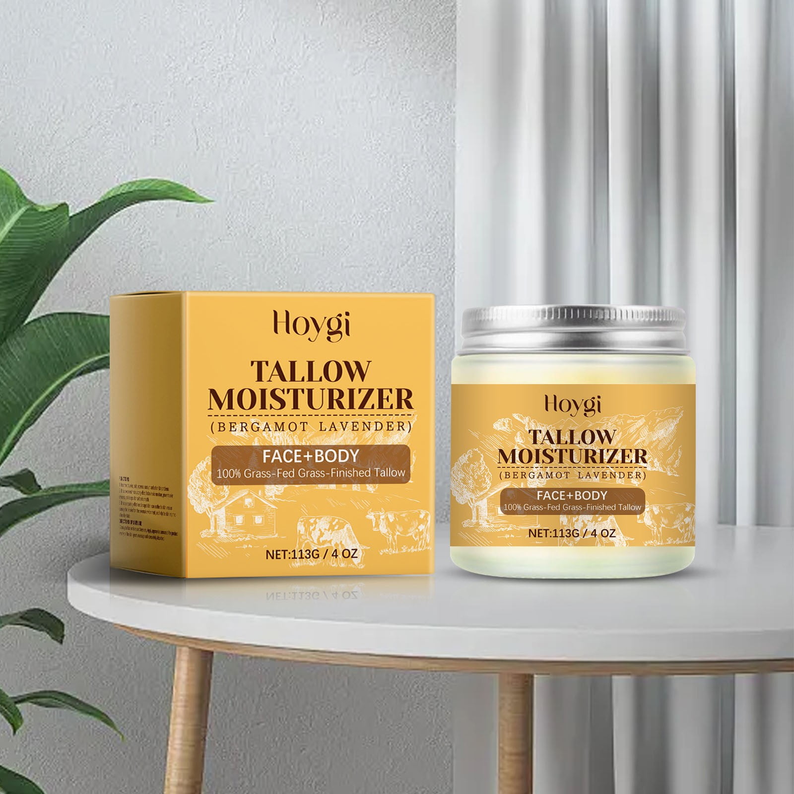 Gift Ideas,Butter Cream,Grass-Fed Beef Tallow Balm for Soft ...